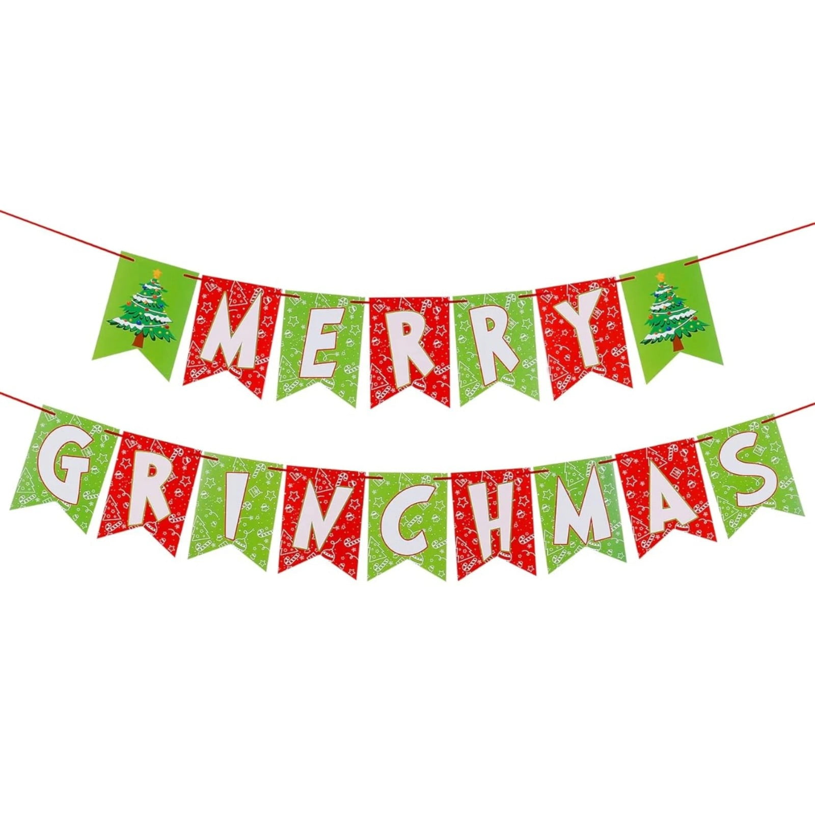 Grinch Birthday Decorations 2PCS, Christmas Party Decorations 1 Grinch ...