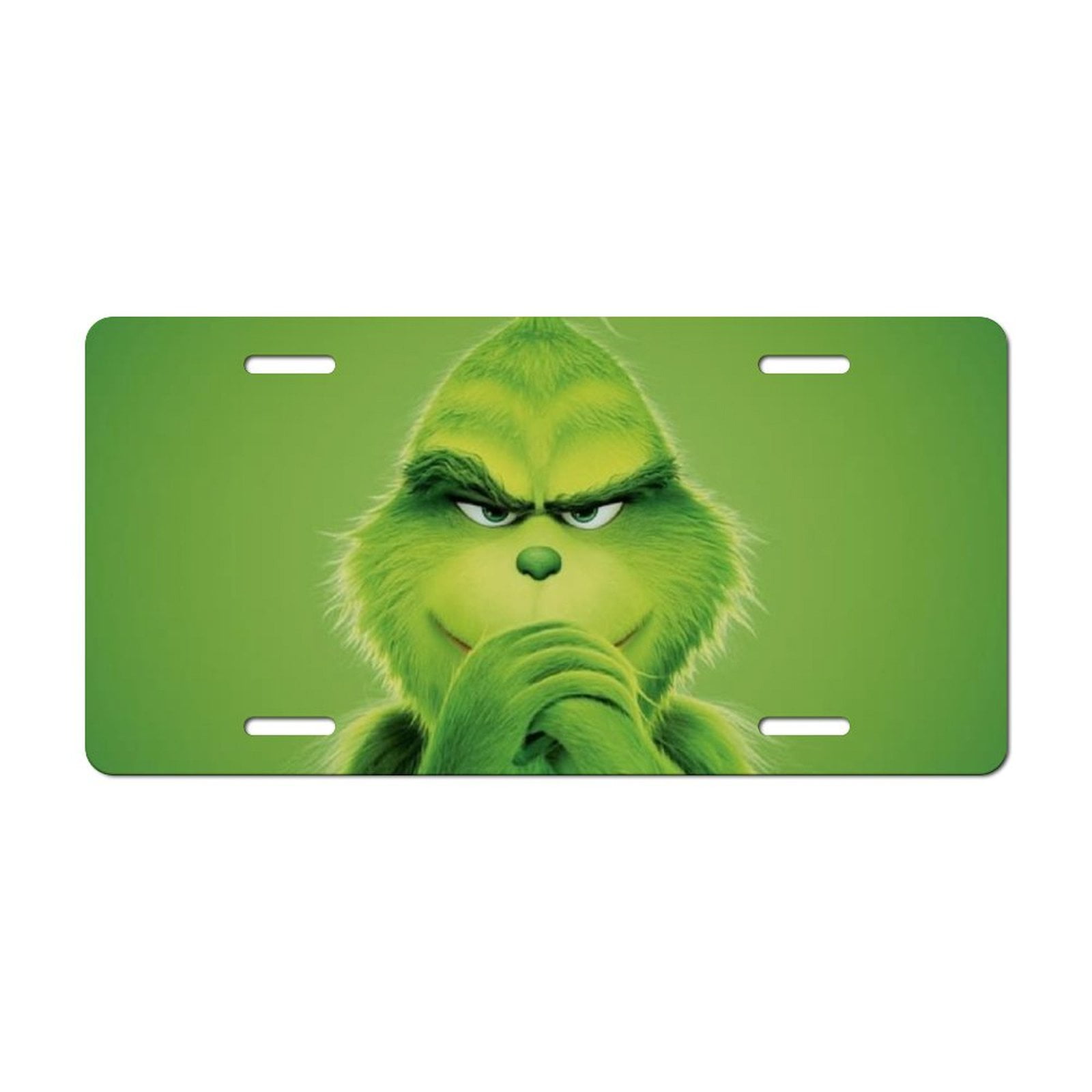 Grinch Car License Plate Cute Anime License Plate Covers Holder ...