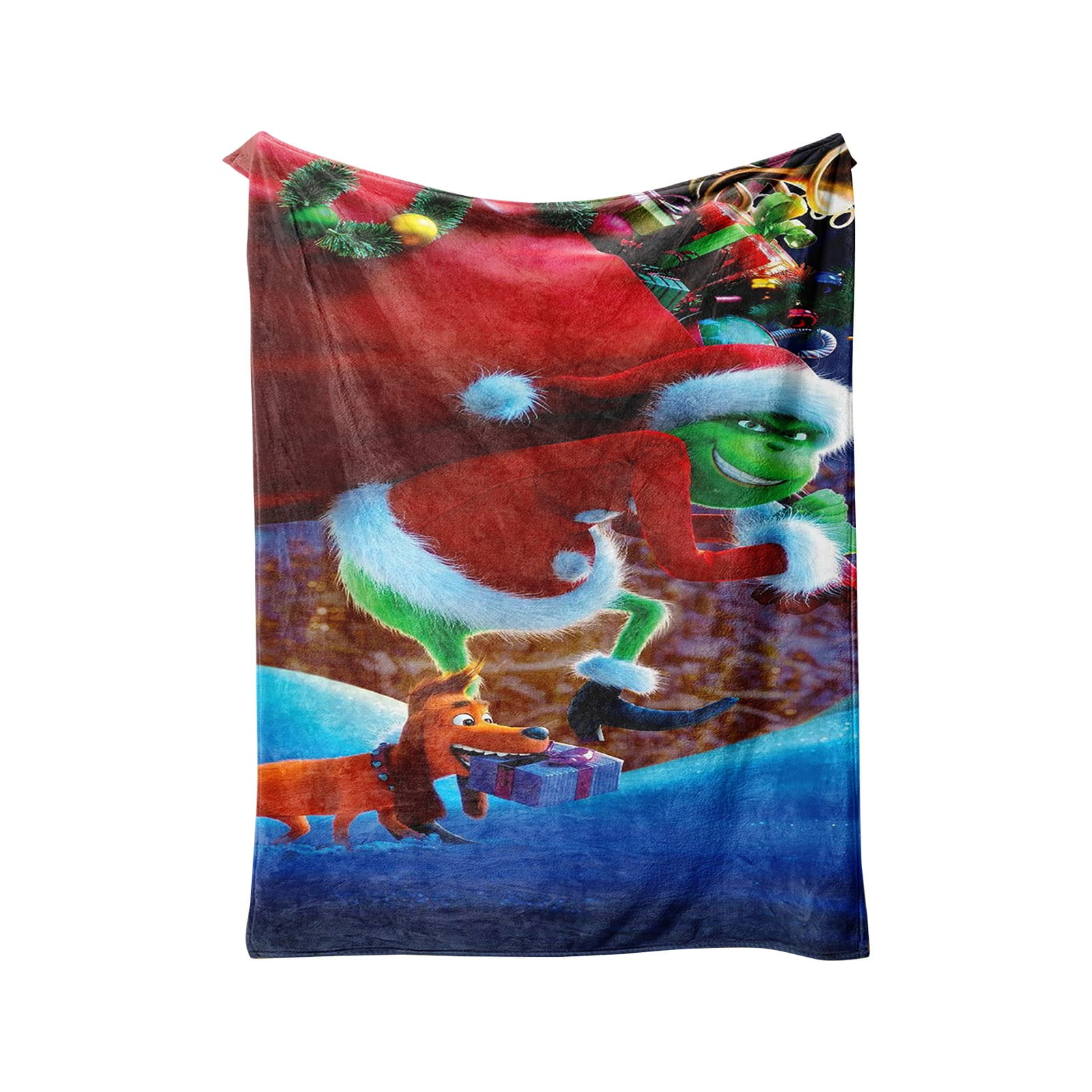 Grinch Cartoon Christmas Blanket Soft Cozy Throw Blanket Interesting ...