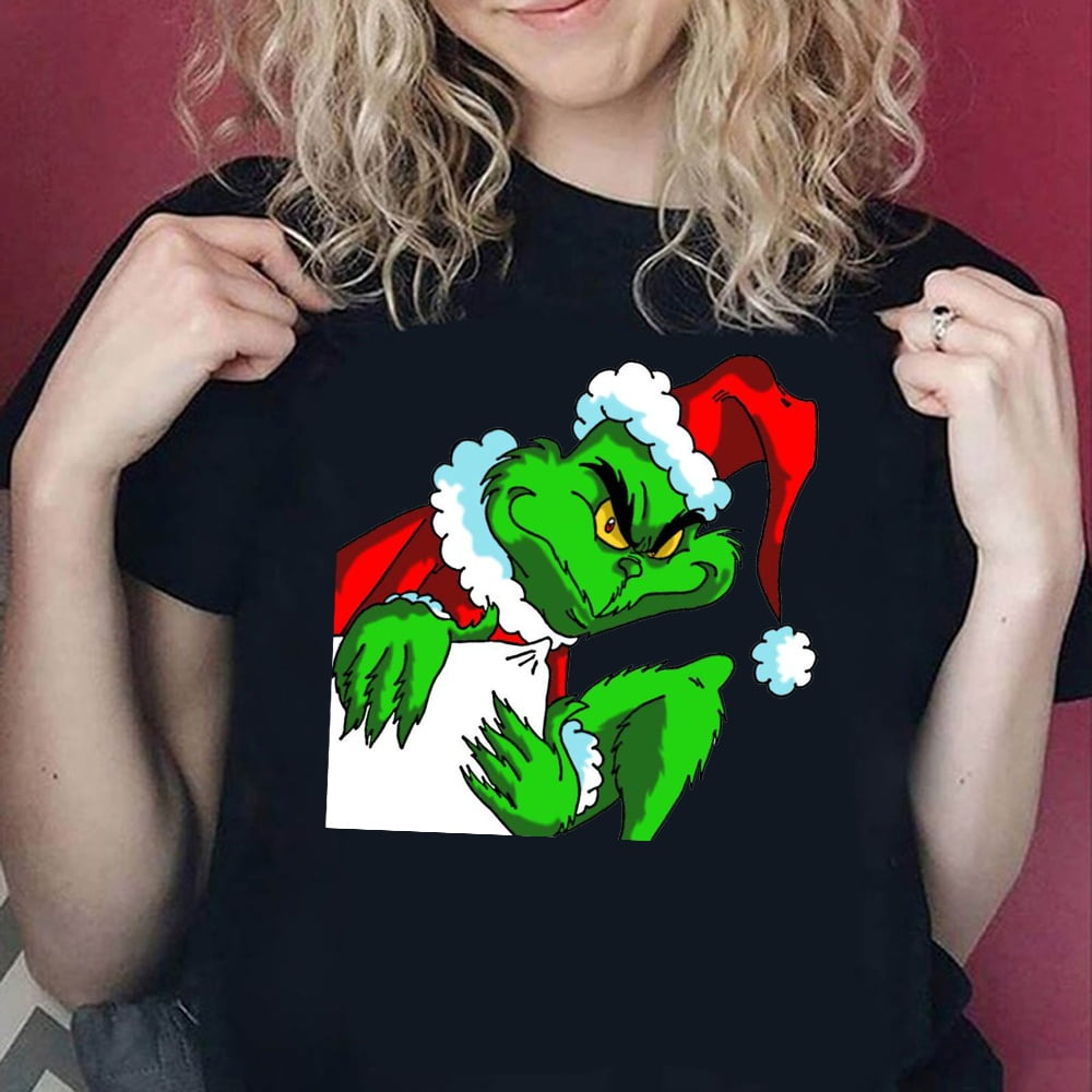 Grinch Cartoon Christmas Fashion Element T Shirt Novelty Funny Animal ...