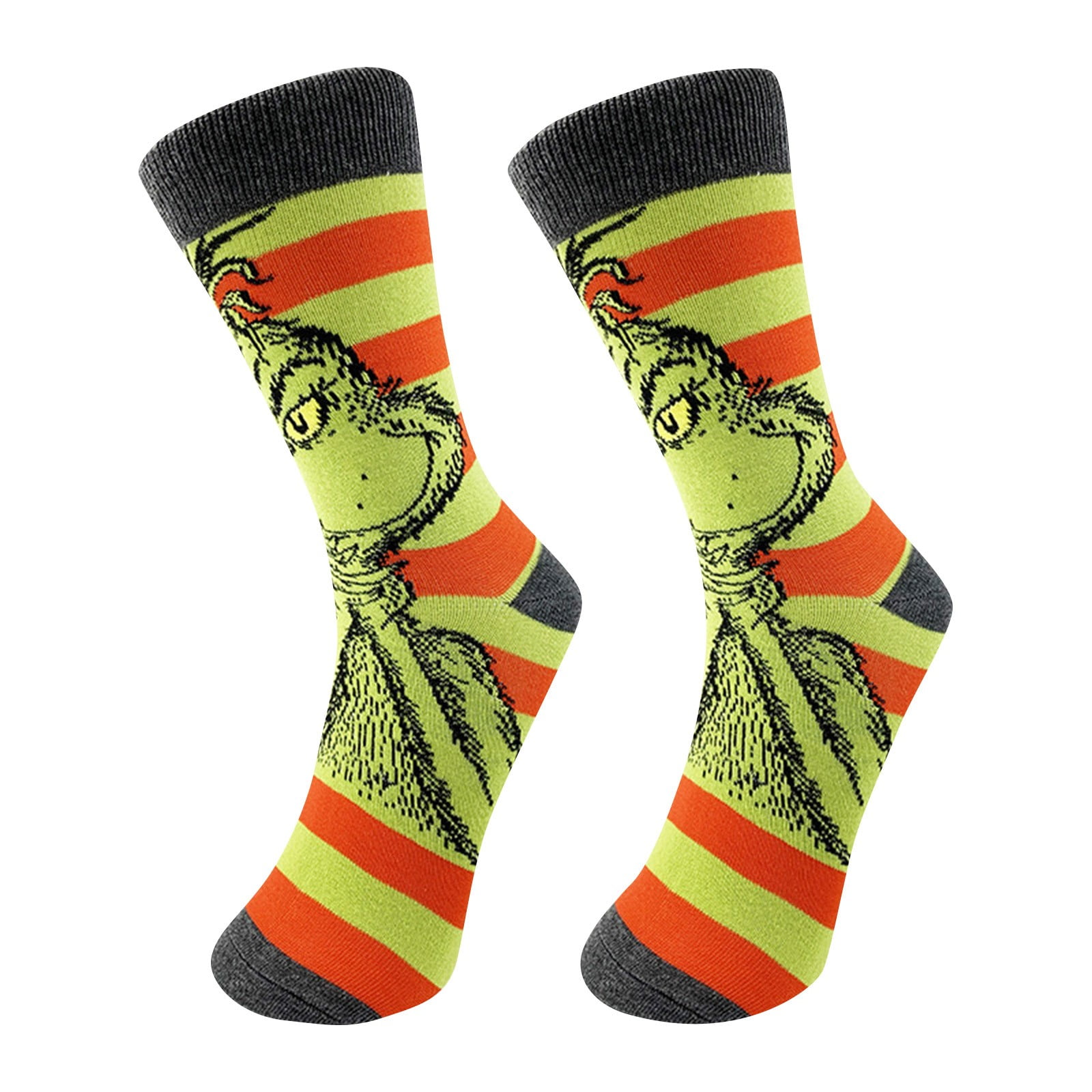 Grinch Cartoon Socks Grinch Socks Christmas Socks Fun Novelty Mens ...