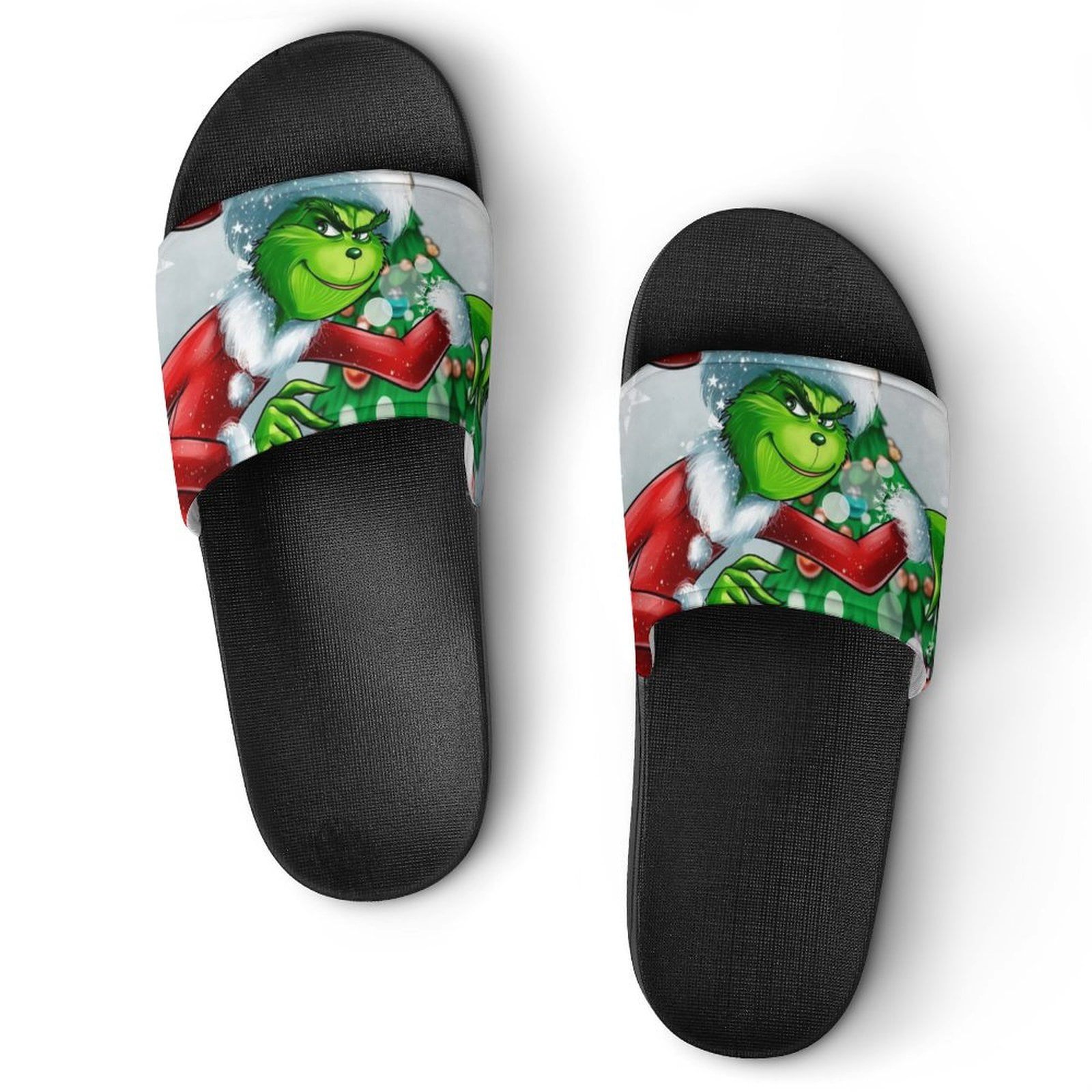 Grinch Character Design Slide Sandals for Men Women,Ultra Comfort ...