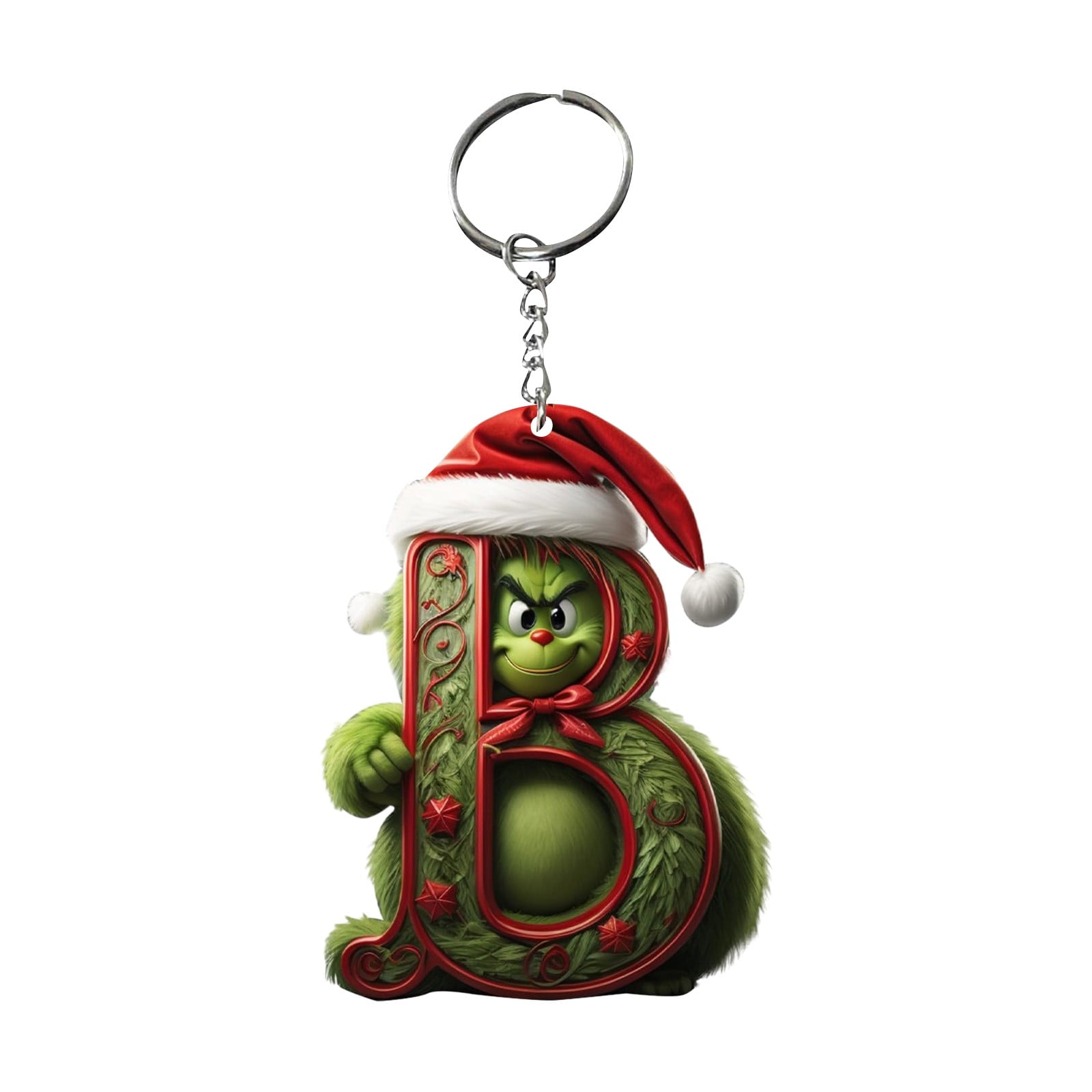 Grinch Charms,Christmas Keychain,Grinch Stuff,Green Hair Keychain ...