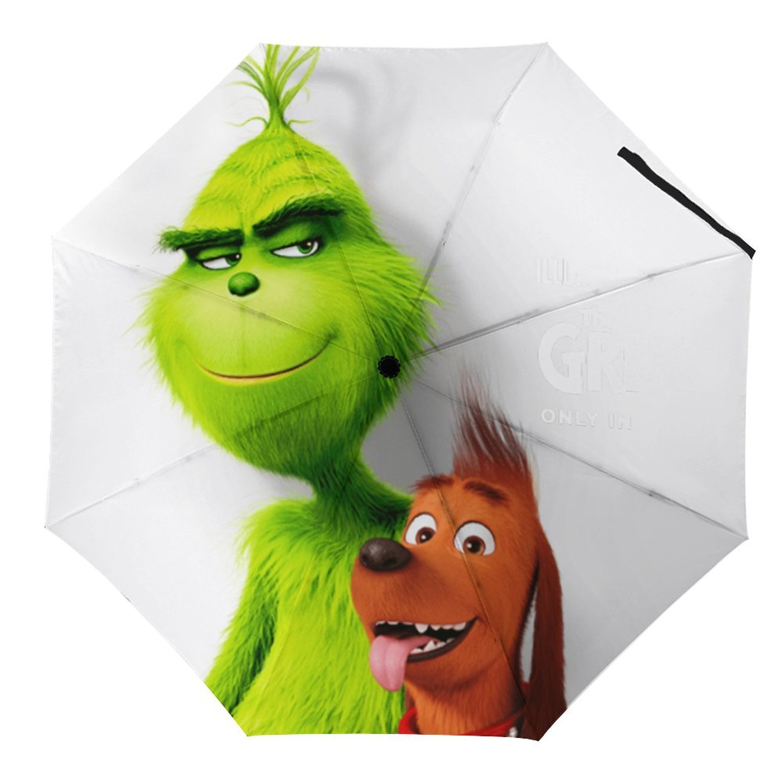 The -Grinch Christmas 3 Fold Umbrella Automatic Open-close Cartoon UV ...