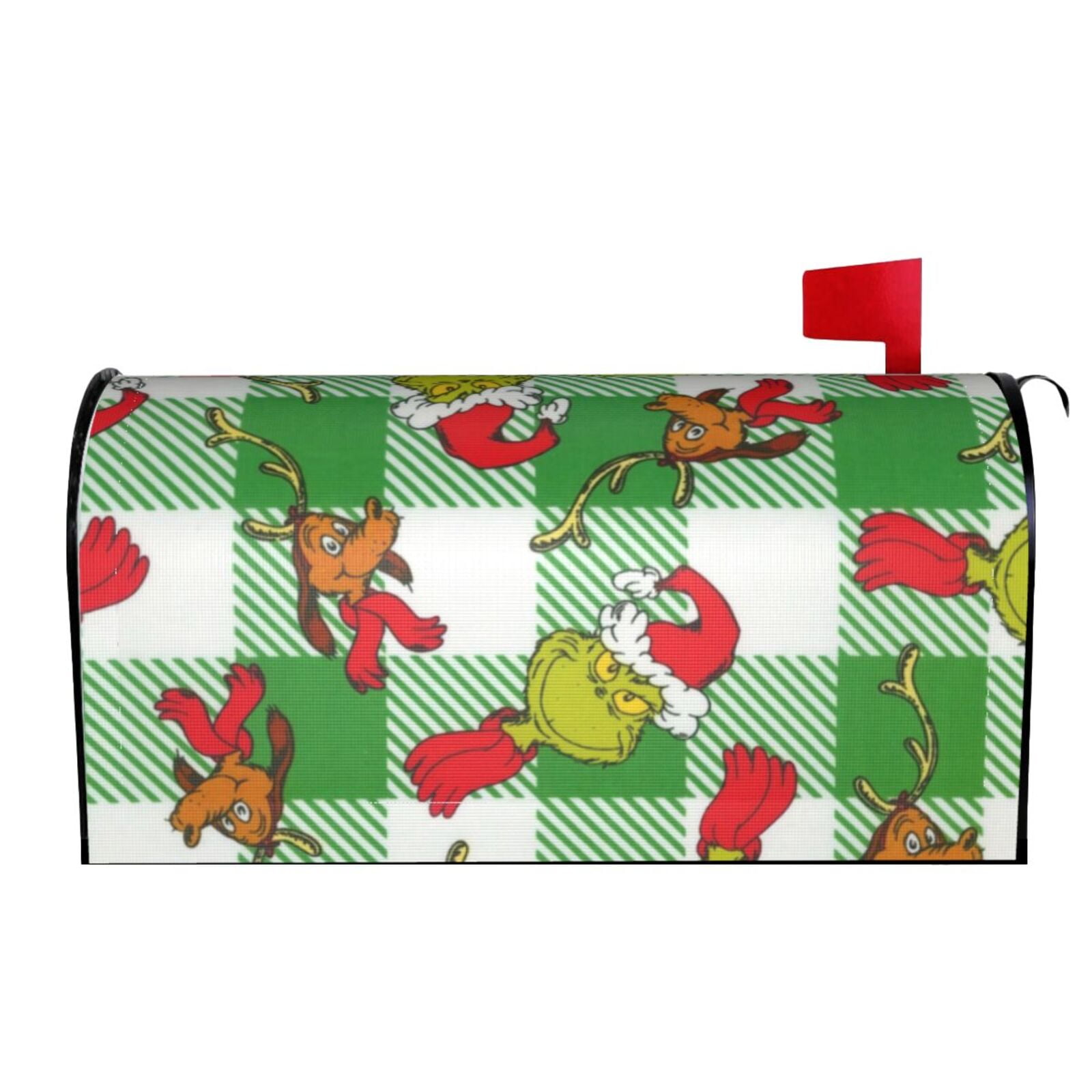 Grinch Christmas 69 Cartoon Character Mailbox Cover Magnetic Standard ...