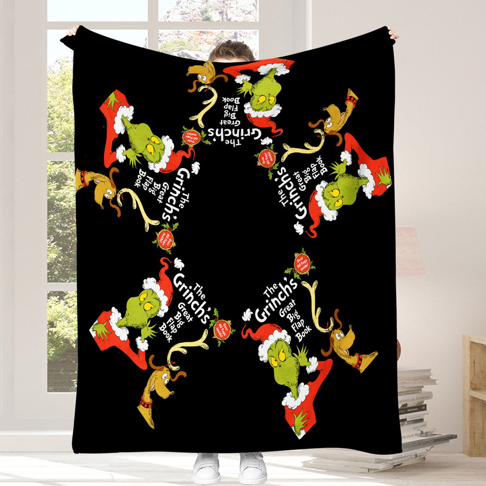 Grinch Christmas Blanket, Grinch Blanket, Grinch Throw Blankets ...