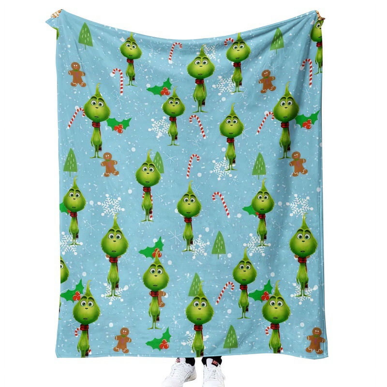 Grinch Christmas Blanket, Multiple Whimsical Grinch-Themed Designs ...
