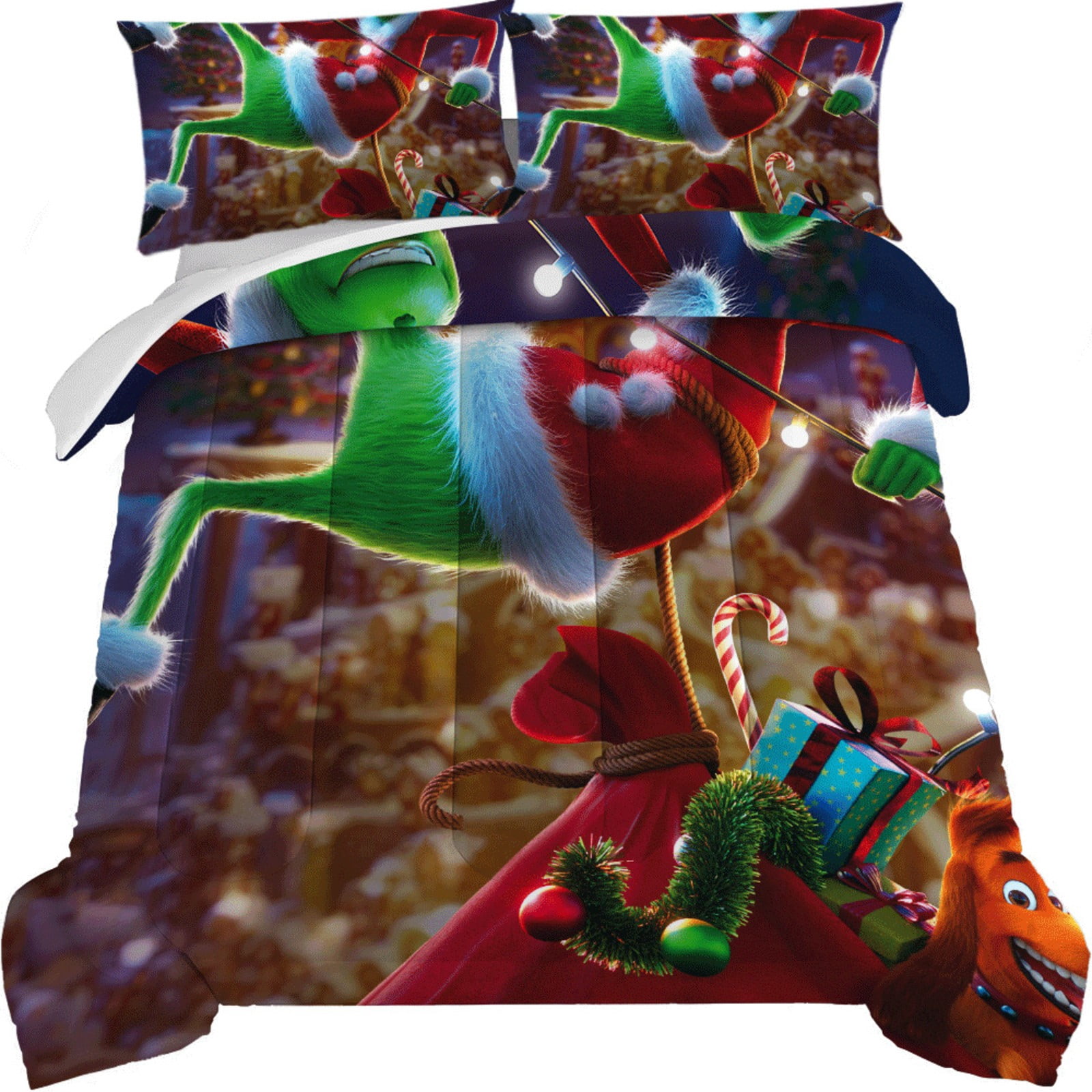 Grinch Christmas Blanketgrinch Christmas Blanket Double Bed Duvet Cover ...