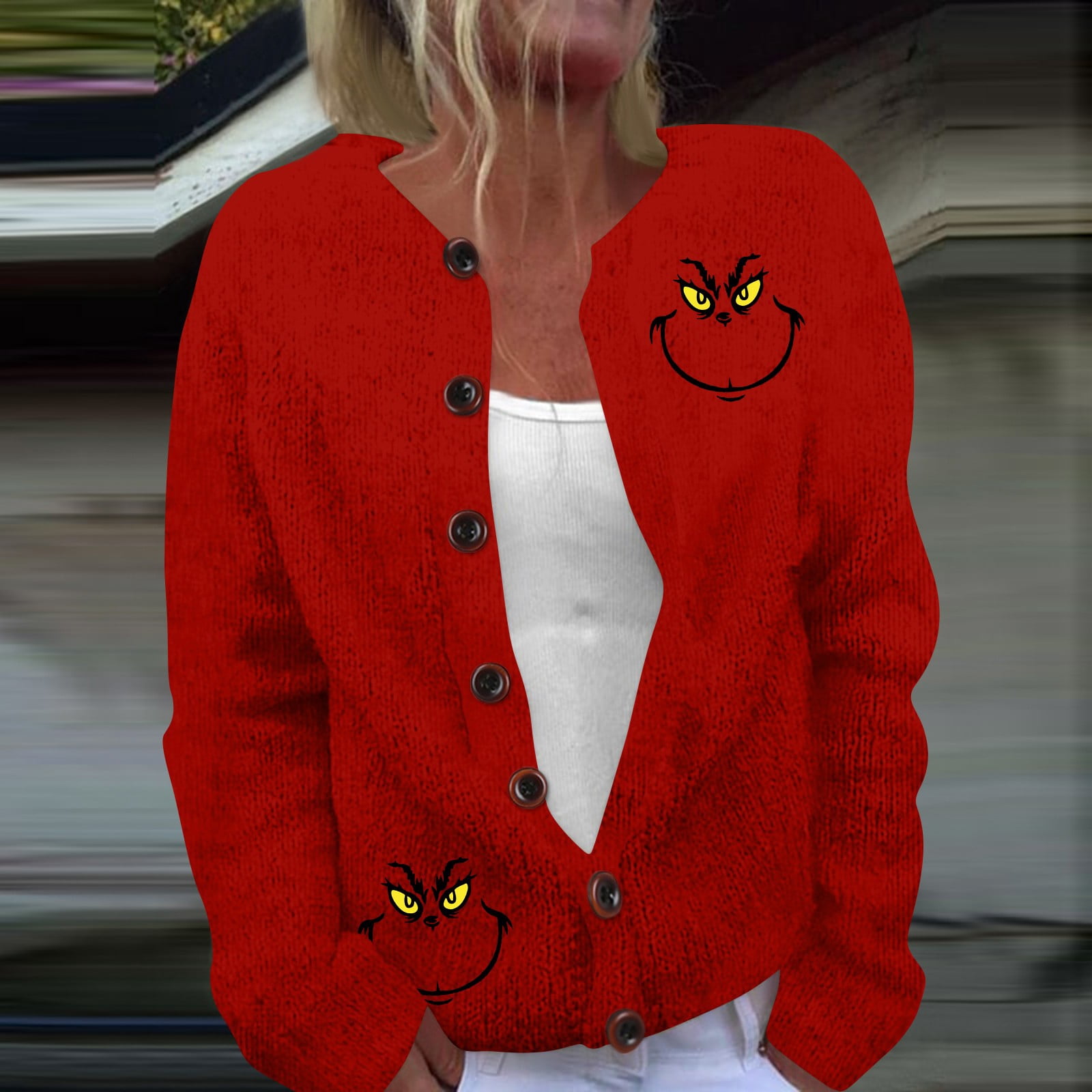 Grinch Christmas Costume Jacket - Matching Jacket Women's Fashion ...