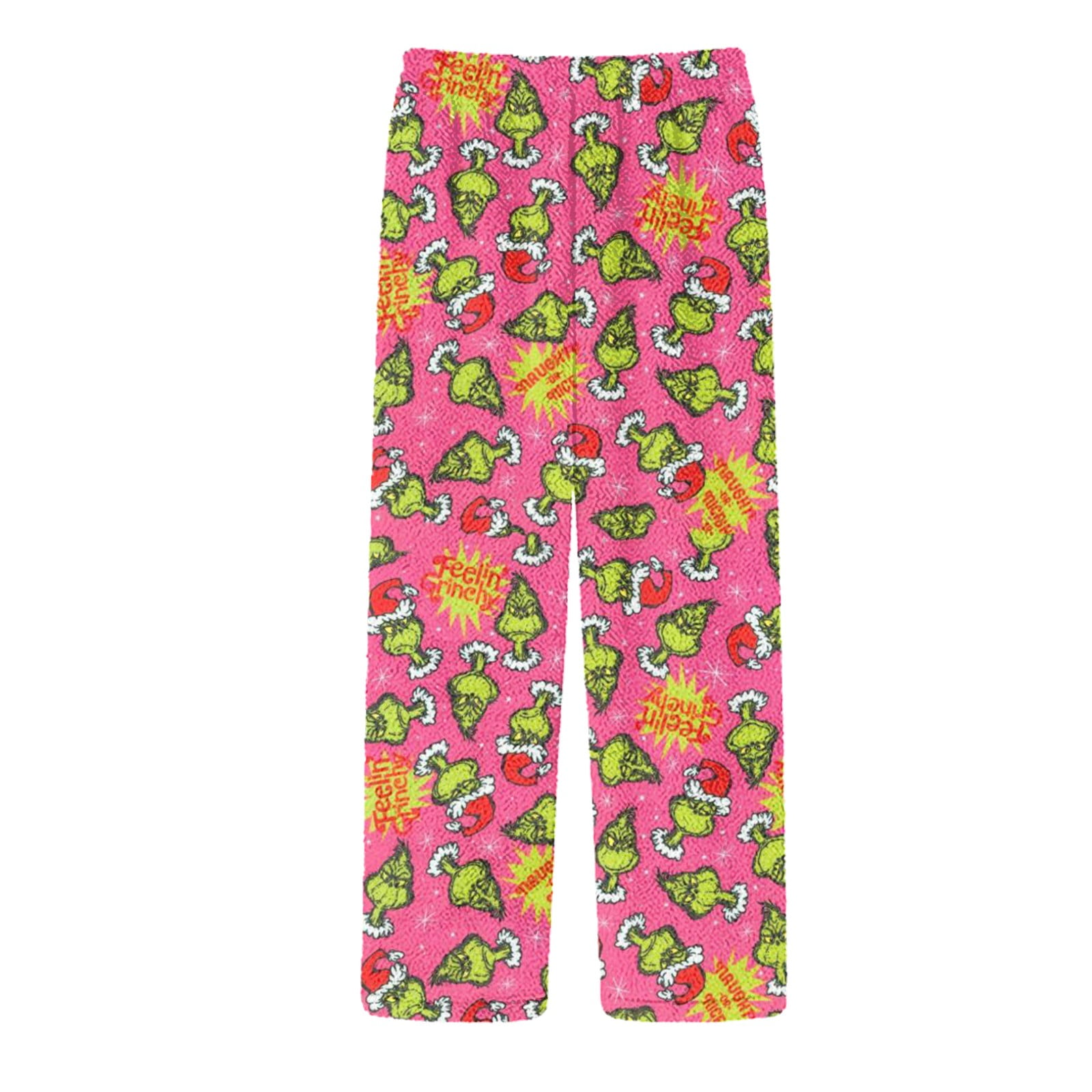 Grinch Christmas Cozy Kids' Holiday Pajama Pants Soft Fleece, Festive ...