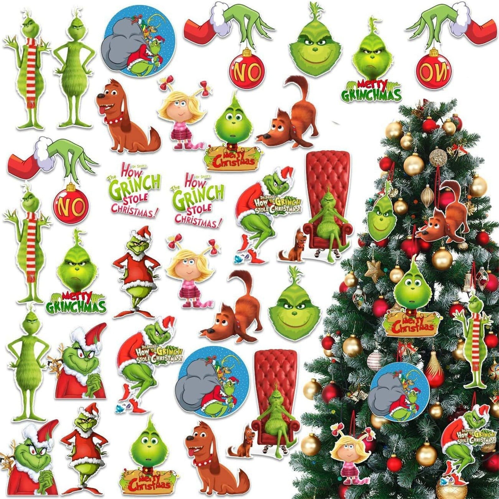 Grinch Christmas Decorations Christmas Tree Grinch Decor Christmas Tree ...