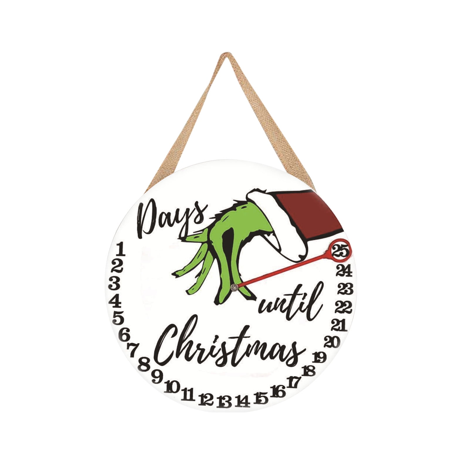 Grinch Christmas Decorations Countdown Calendar Sign 2025 Christmas ...