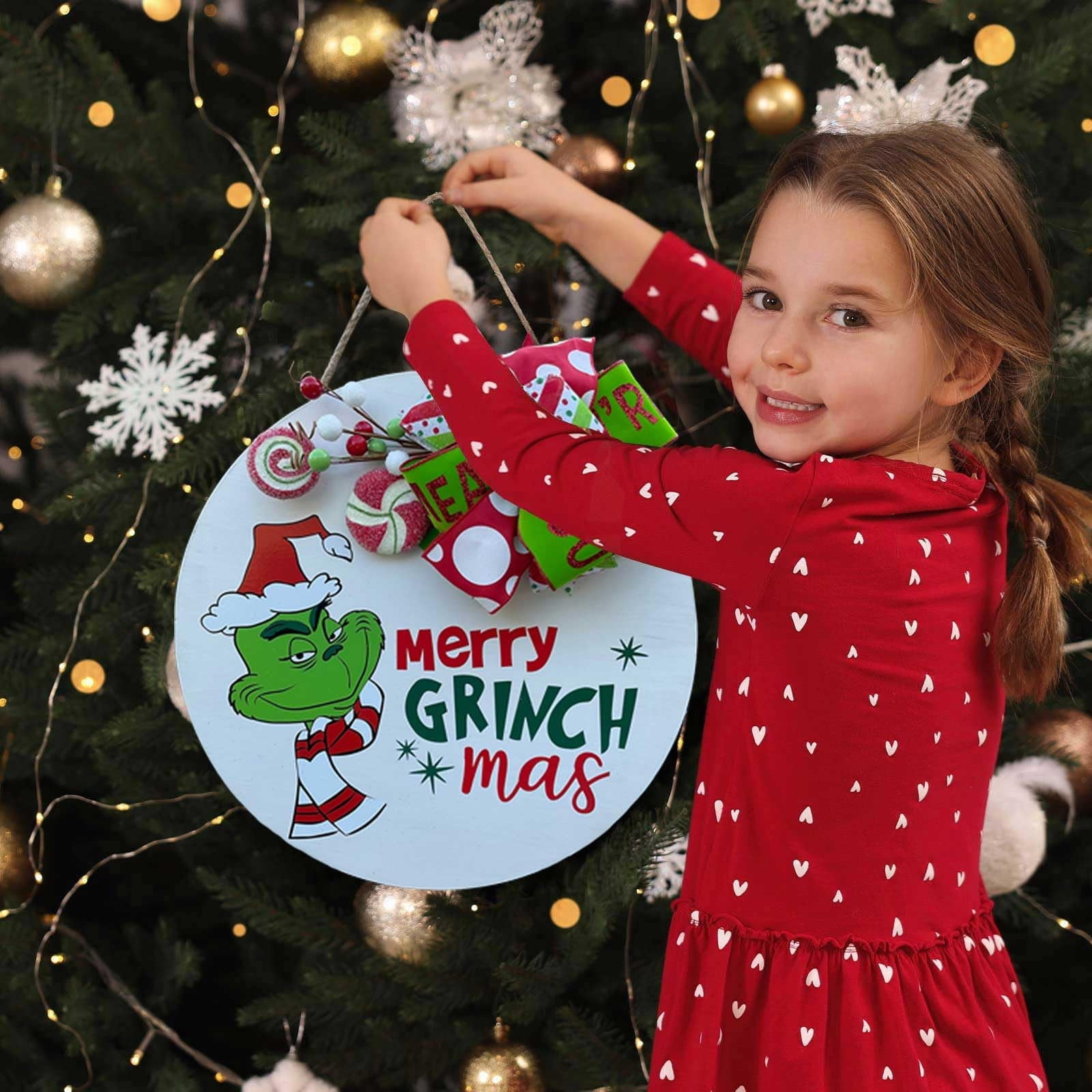 Grinch Christmas Decorations,Grinch Christmas Tree,Christmas Wood ...