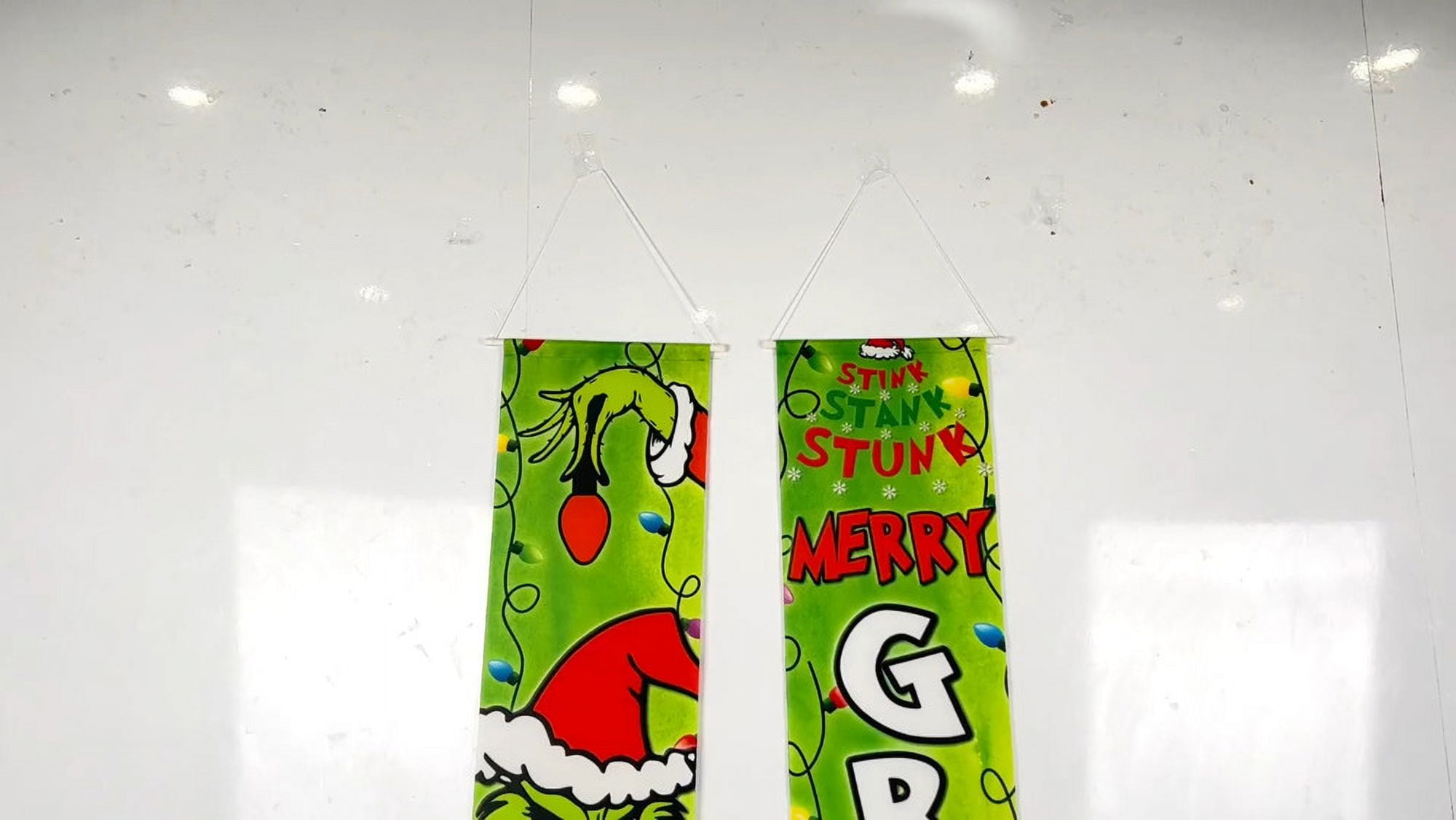 Grinch Christmas Decorations Grinch Door Banner Merry Grinchmas Yard ...