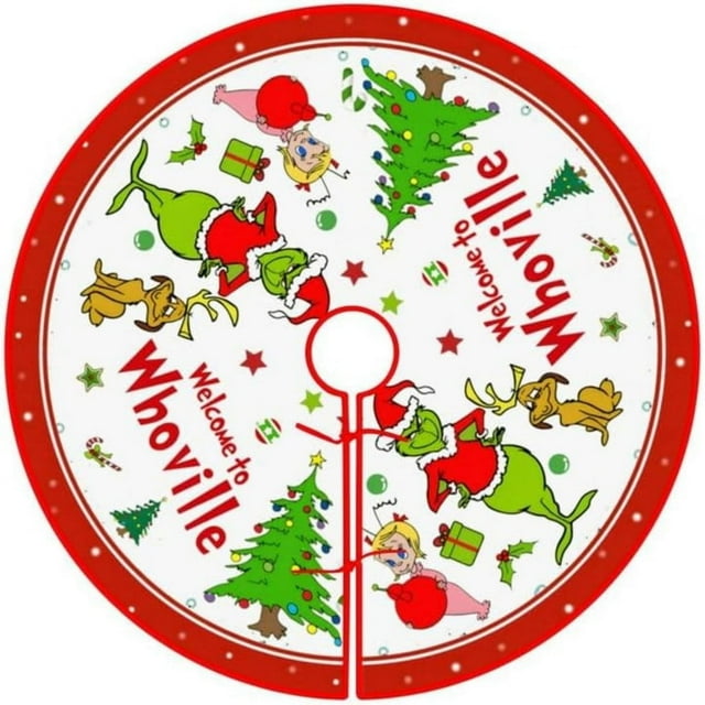 Grinch Christmas Decorations Ornaments, 122CM White Stamping Plush ...