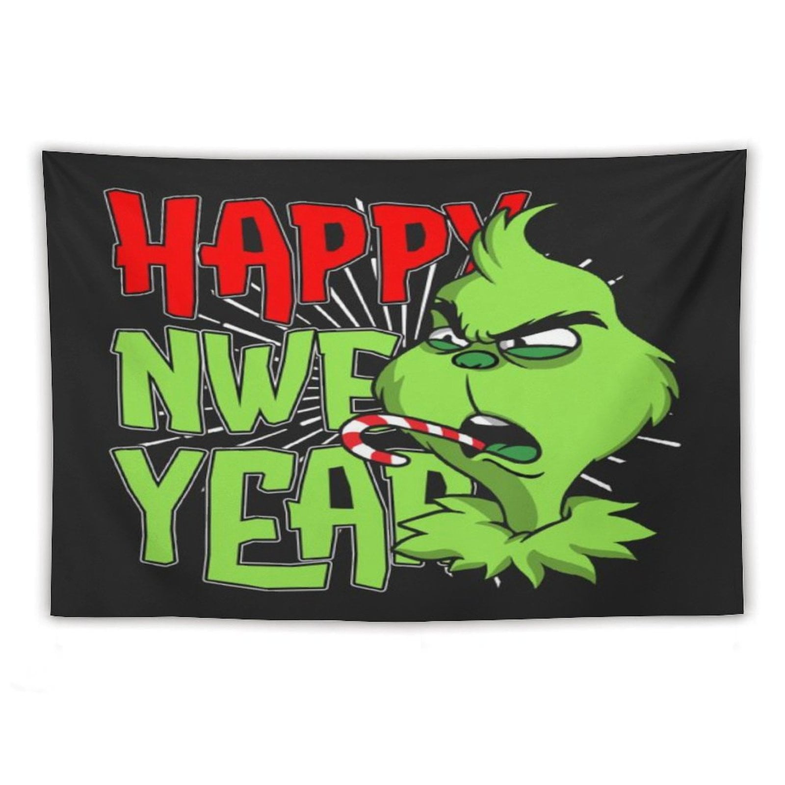 Grinch Grinch Christmas Decorations Tapestry Gift Wall Hanging Backdrop ...