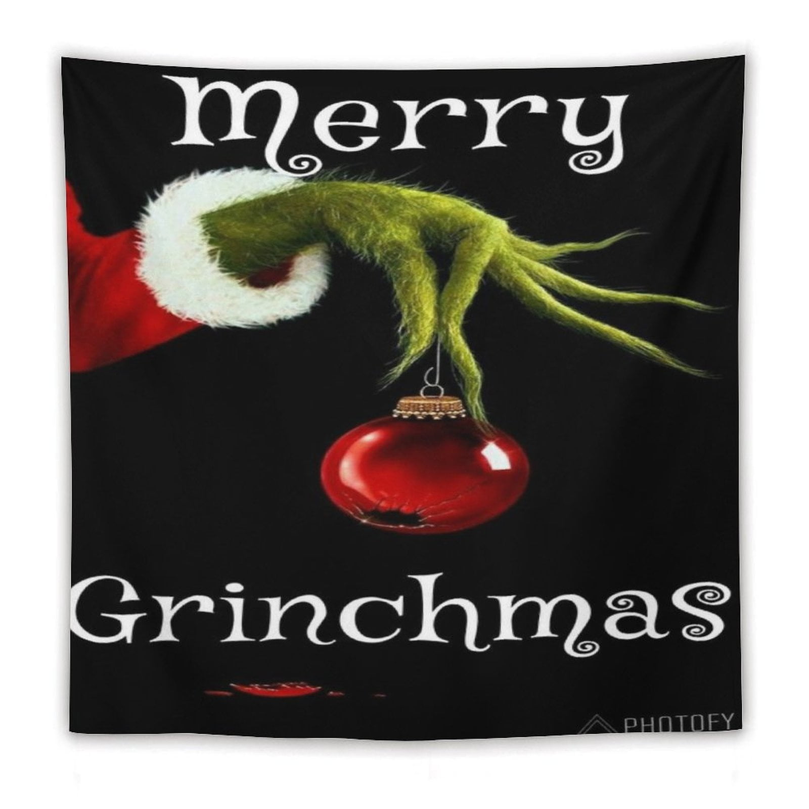 Grinch Grinch Christmas Decorations Tapestry Gift Wall Hanging Backdrop ...