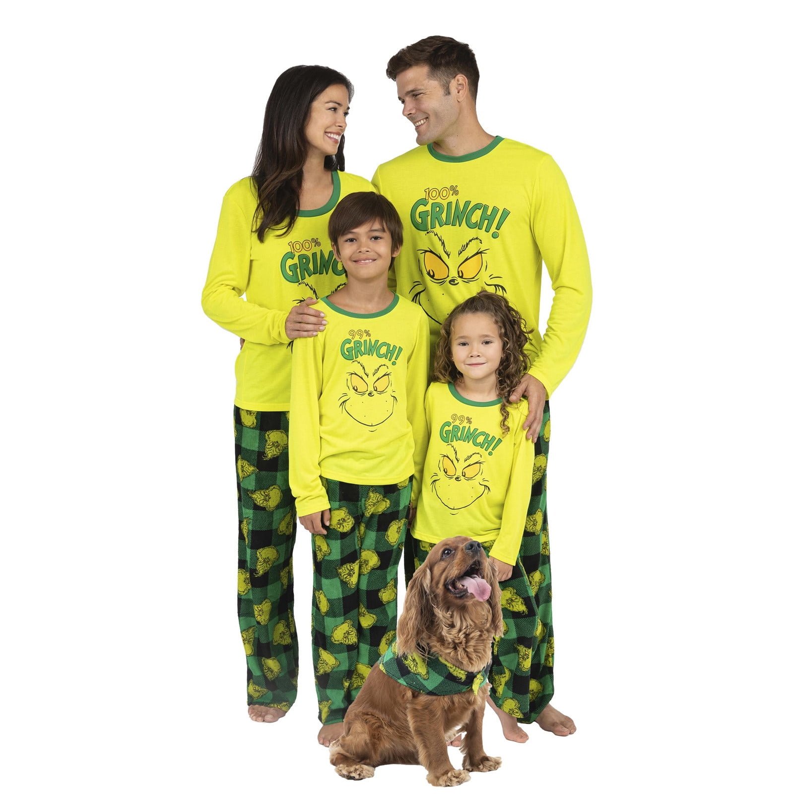 Grinch Christmas Family Matching Pajamas Sets, Christmas Family ...