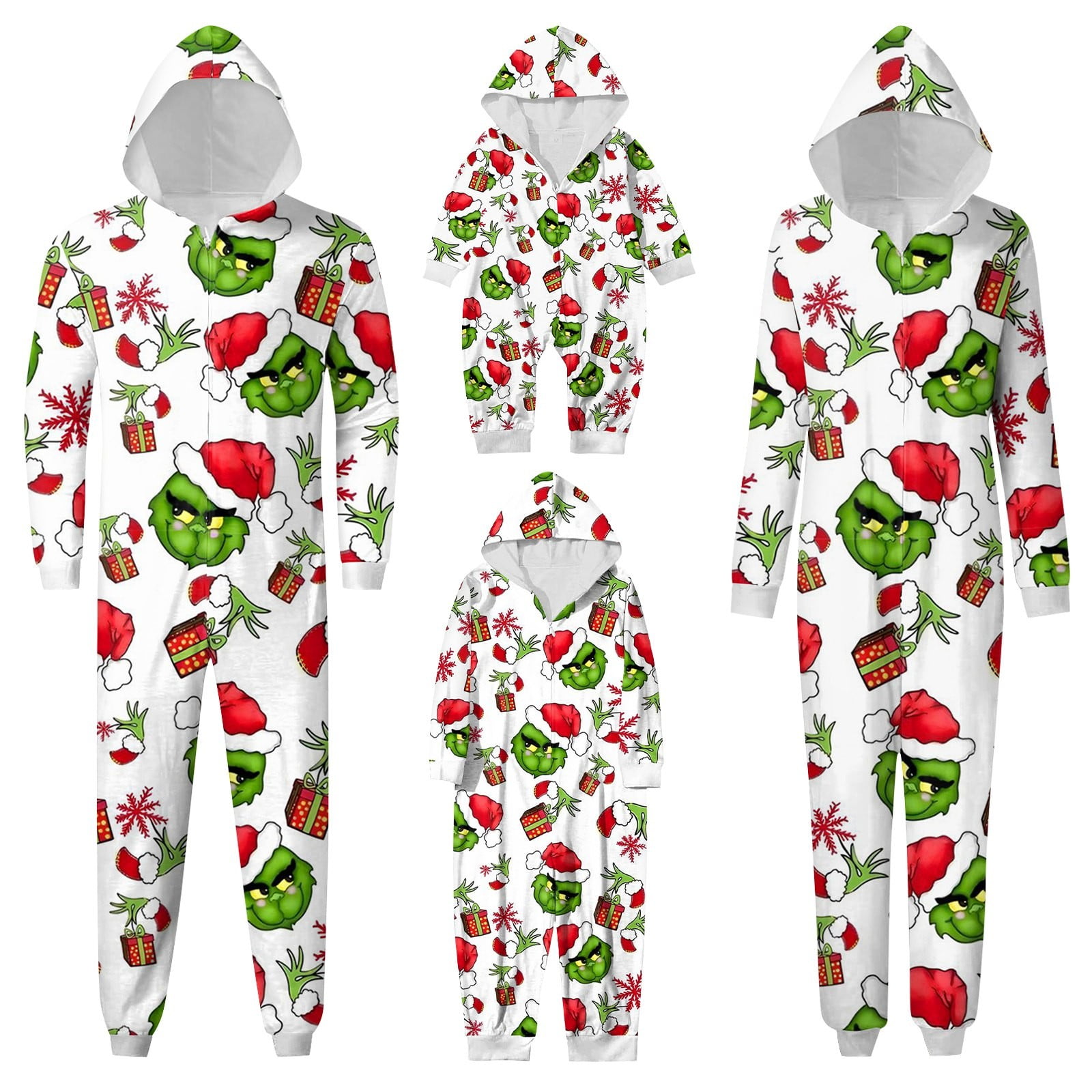 Grinch Christmas Family Pajamas Matching Sets, Family Matching Outfits ...