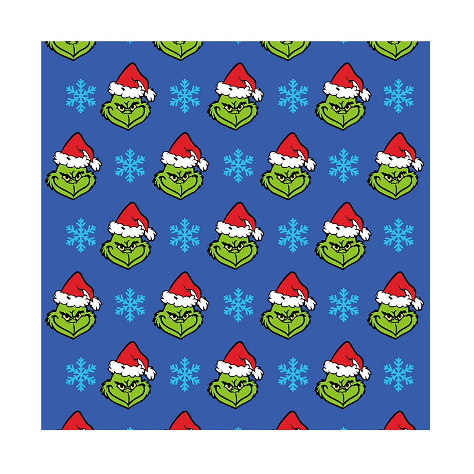 Grinch Christmas Folded Christmas Wrapping Paper, Funny Cartoon Green ...