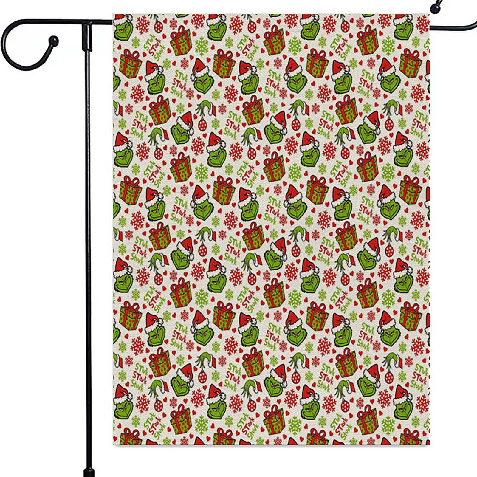 Grinch Christmas Garden Flags Decoration Outdoor Christmas Garden Flag ...