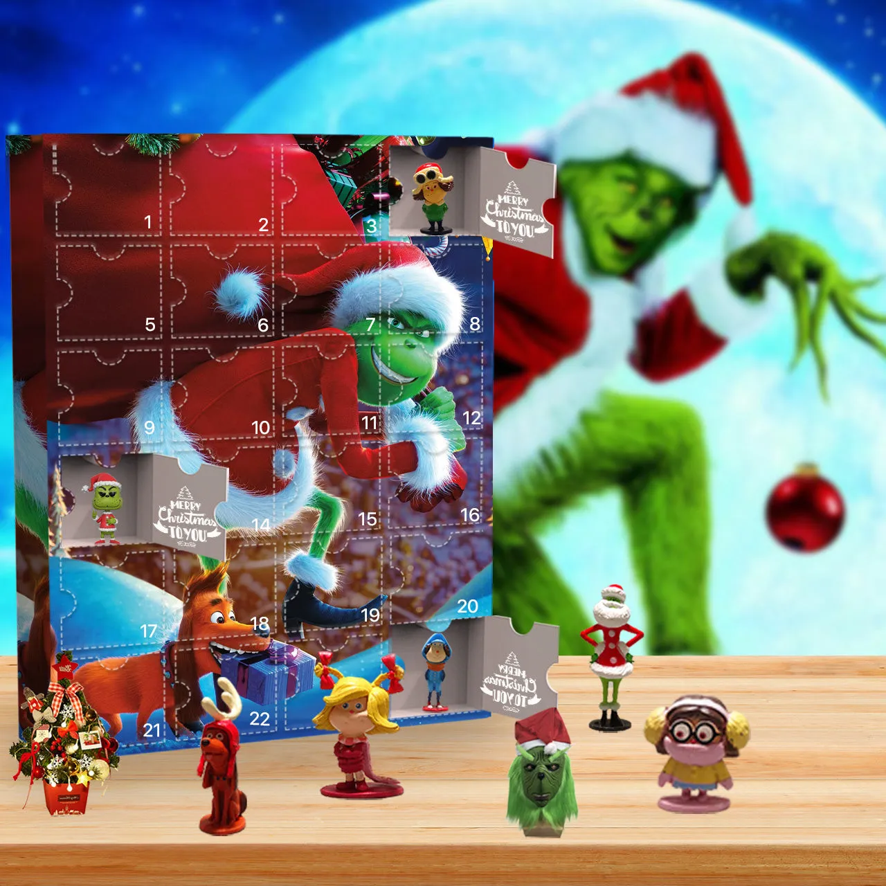 Grinch Christmas Gifts The Grinch Advent Calendar 2025, 24 Day Holiday ...