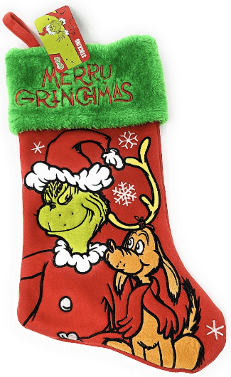 Grinch Christmas Merry Grinchmas Holiday 18" Stocking by Ruz - Walmart.com
