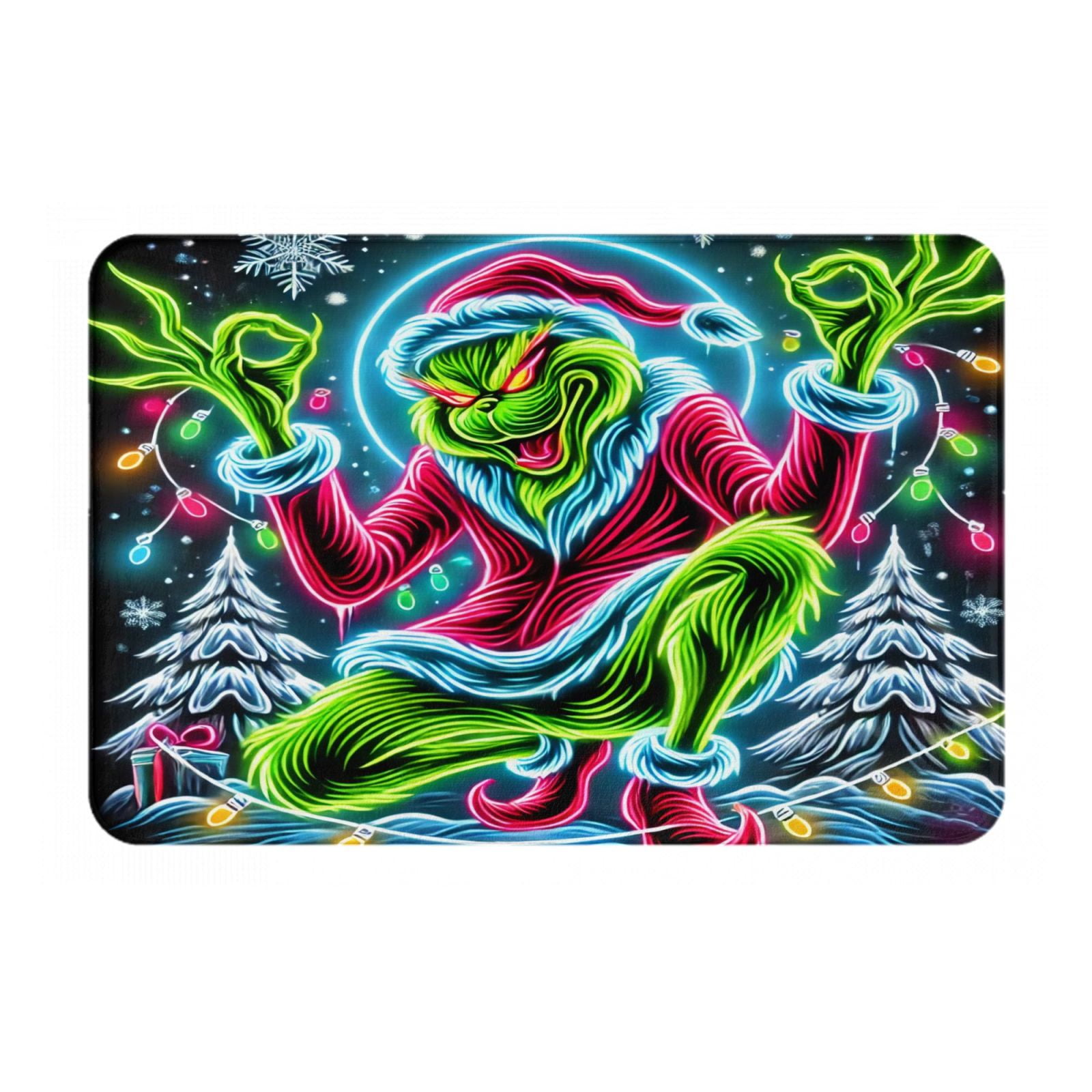 Grinch Christmas Mischief Door Mat For Indoor Outdoor,Bathroom Rugs ...