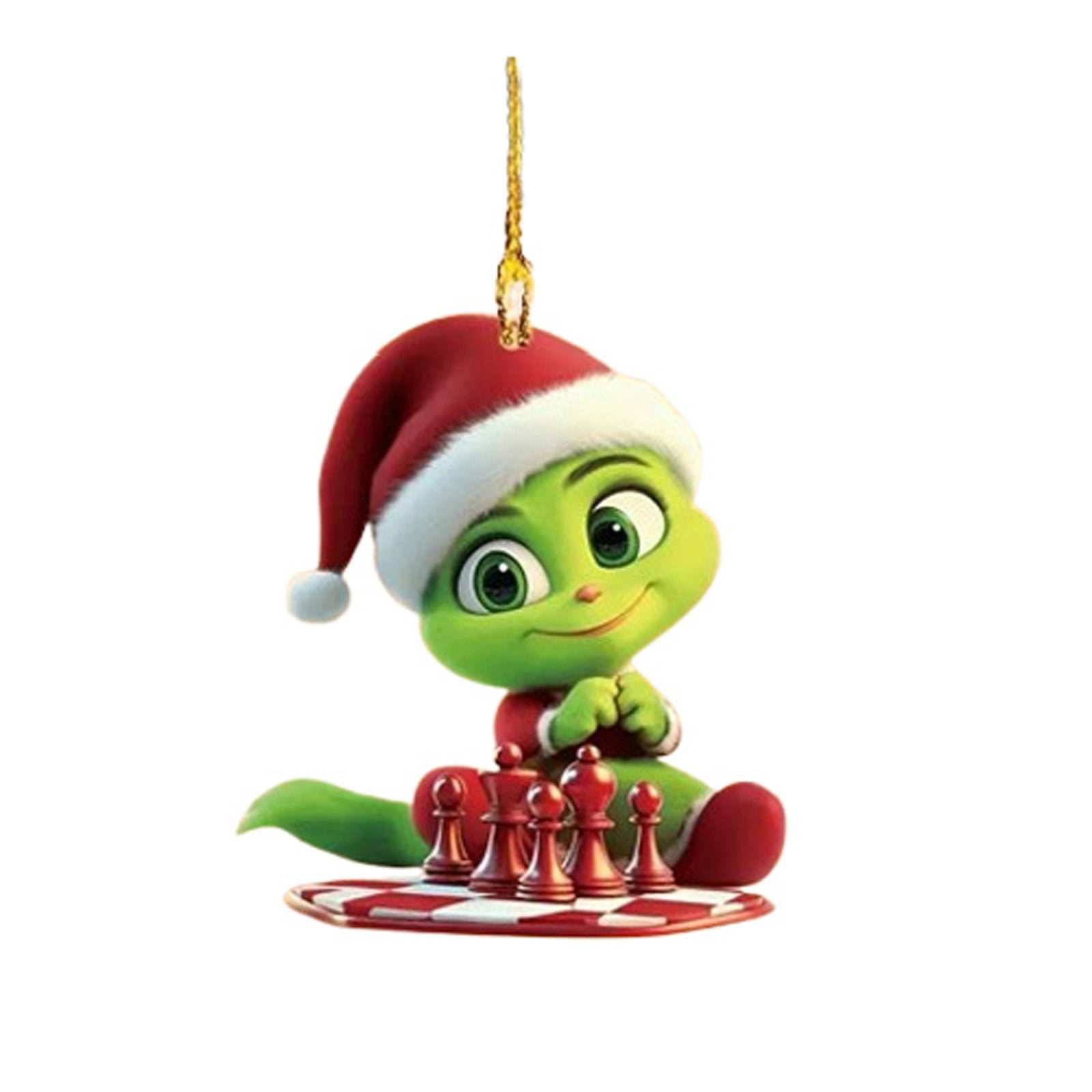 Grinch Christmas Ornament Pendant 2D Plane Acrylic Decoration With ...