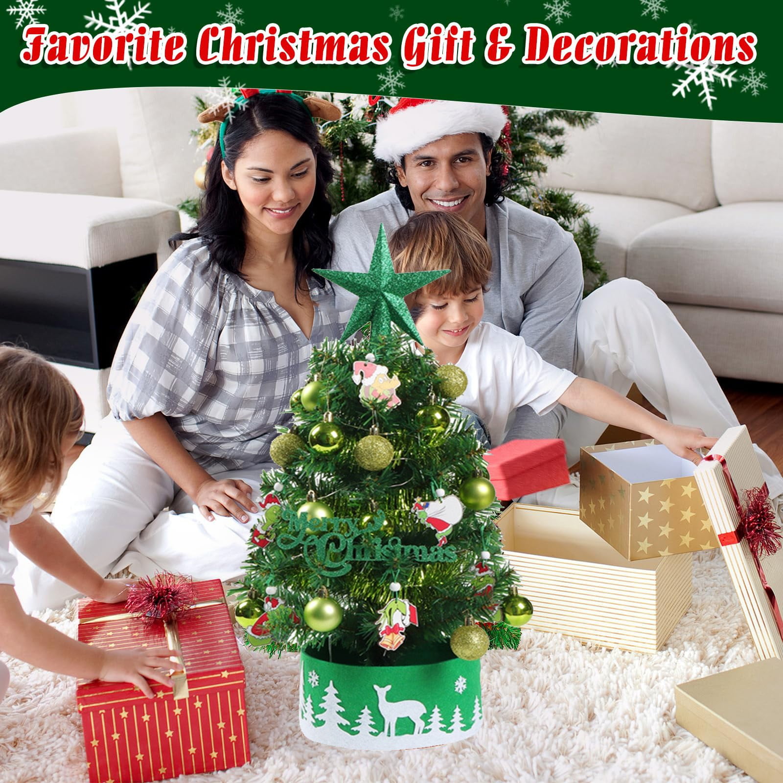 Grinch Christmas Ornaments For Tree Decorations 23pc Tabletop Christmas ...