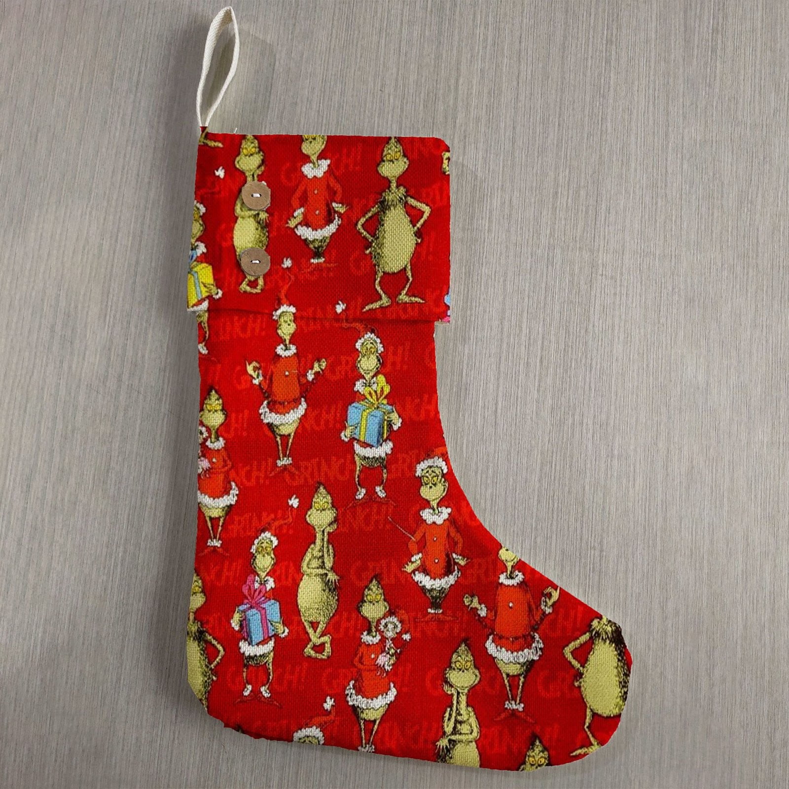 Grinch Christmas Stocking 20 Inch, Grinch Stockings Christmas Gift ...