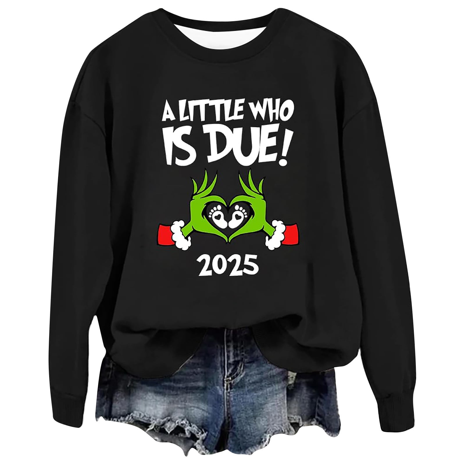 Grinch Christmas Sweatshirt Fall Outfits Green Christmas Sweatshirt ...