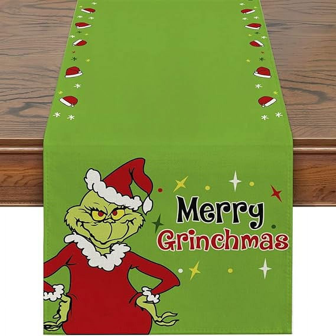 Grinch Christmas Table Runner, Christmas Decor Winter Table Runners ...