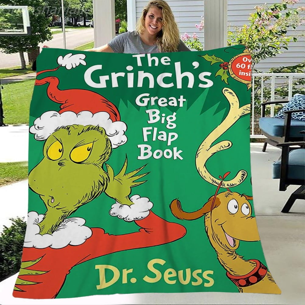 Grinch Christmas Throw Blanket, Christmas Green Blanket Ultra-Soft ...