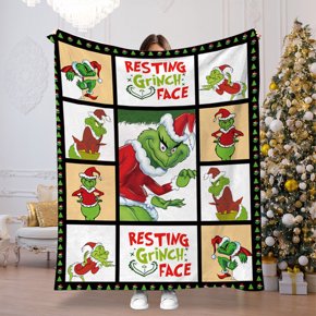 Grinch Throw Blanket