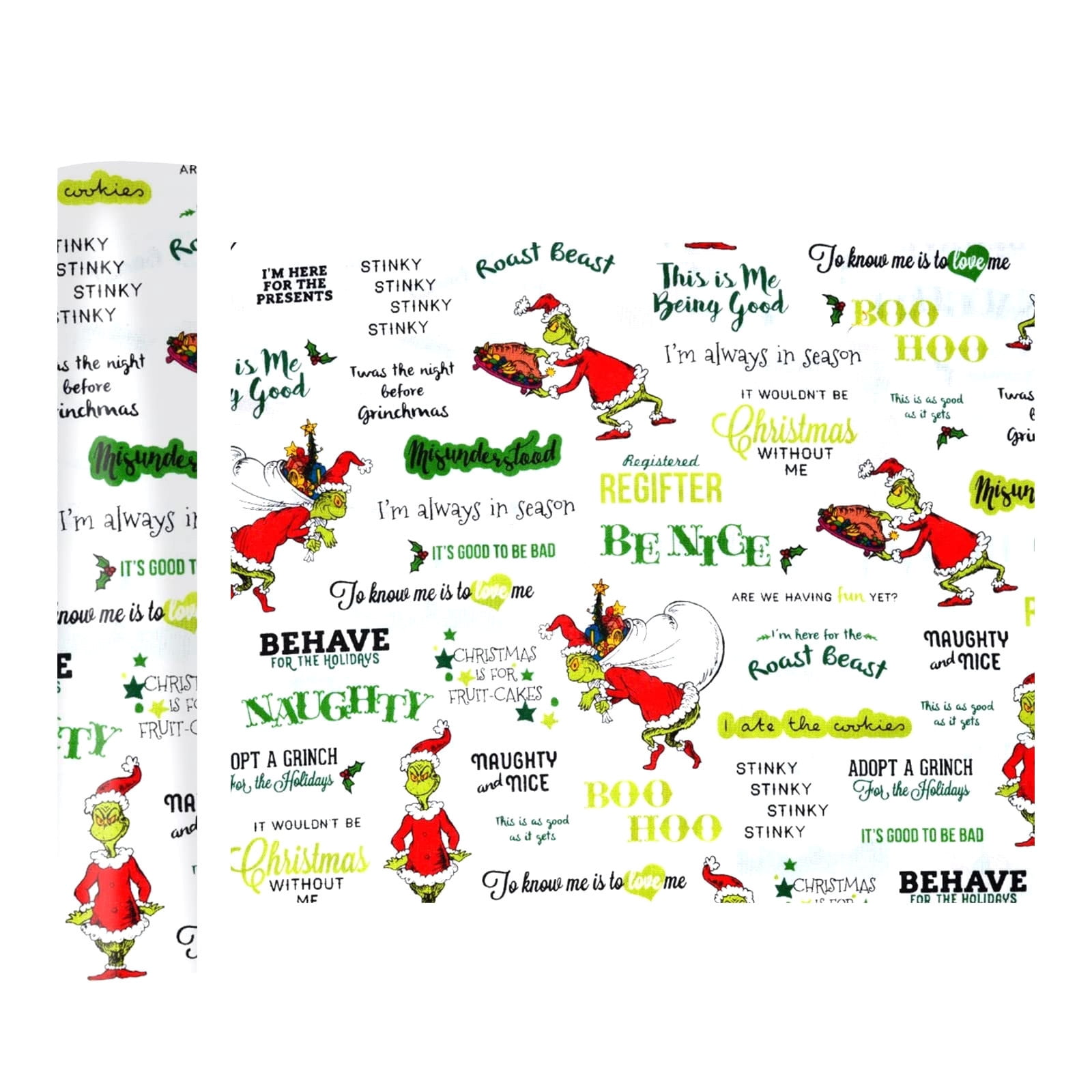 Grinch Christmas Transfer Stickers, Winter Rub on Transfer for Crafting ...