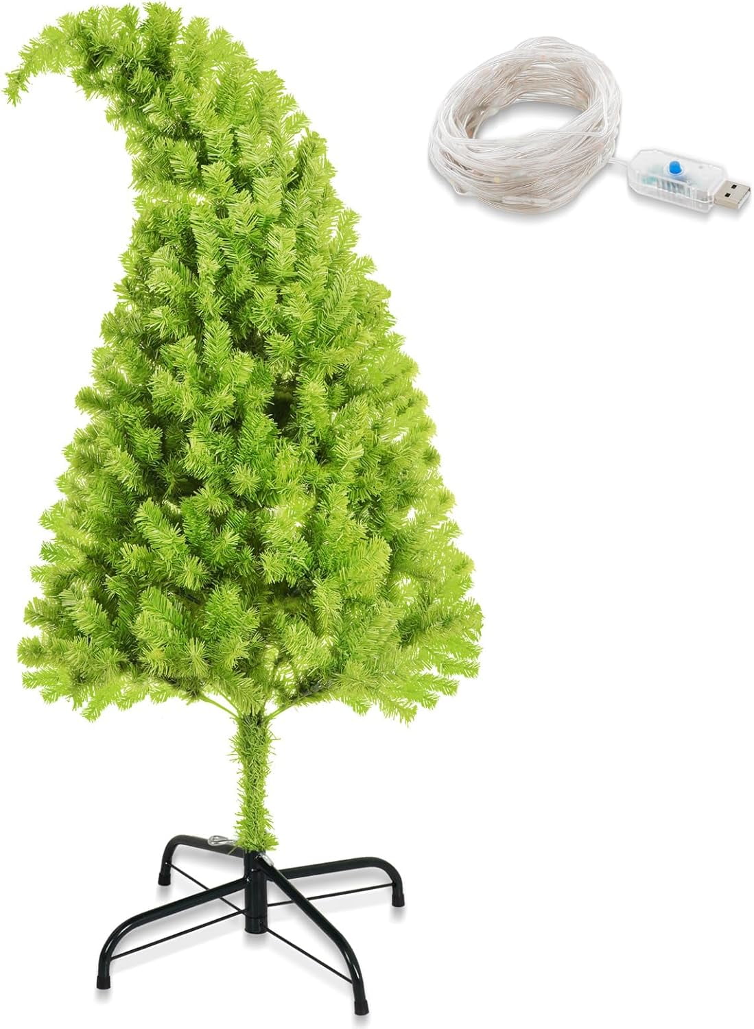 Grinch Christmas Tree 5.7FT Bendable LED Prelit, Grinch Tree Whimsical ...