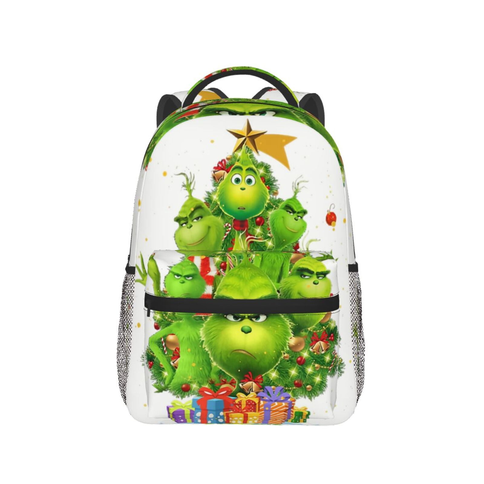 Grinch Christmas Tree Backpack,Polyester Travel Backpack for Women Men ...