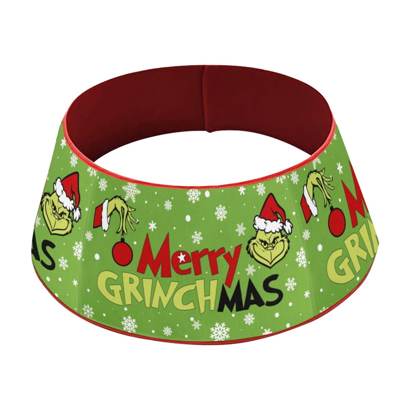 Grinch Christmas Tree Circle, 3D Design With Foldable And Easy Assembly ...