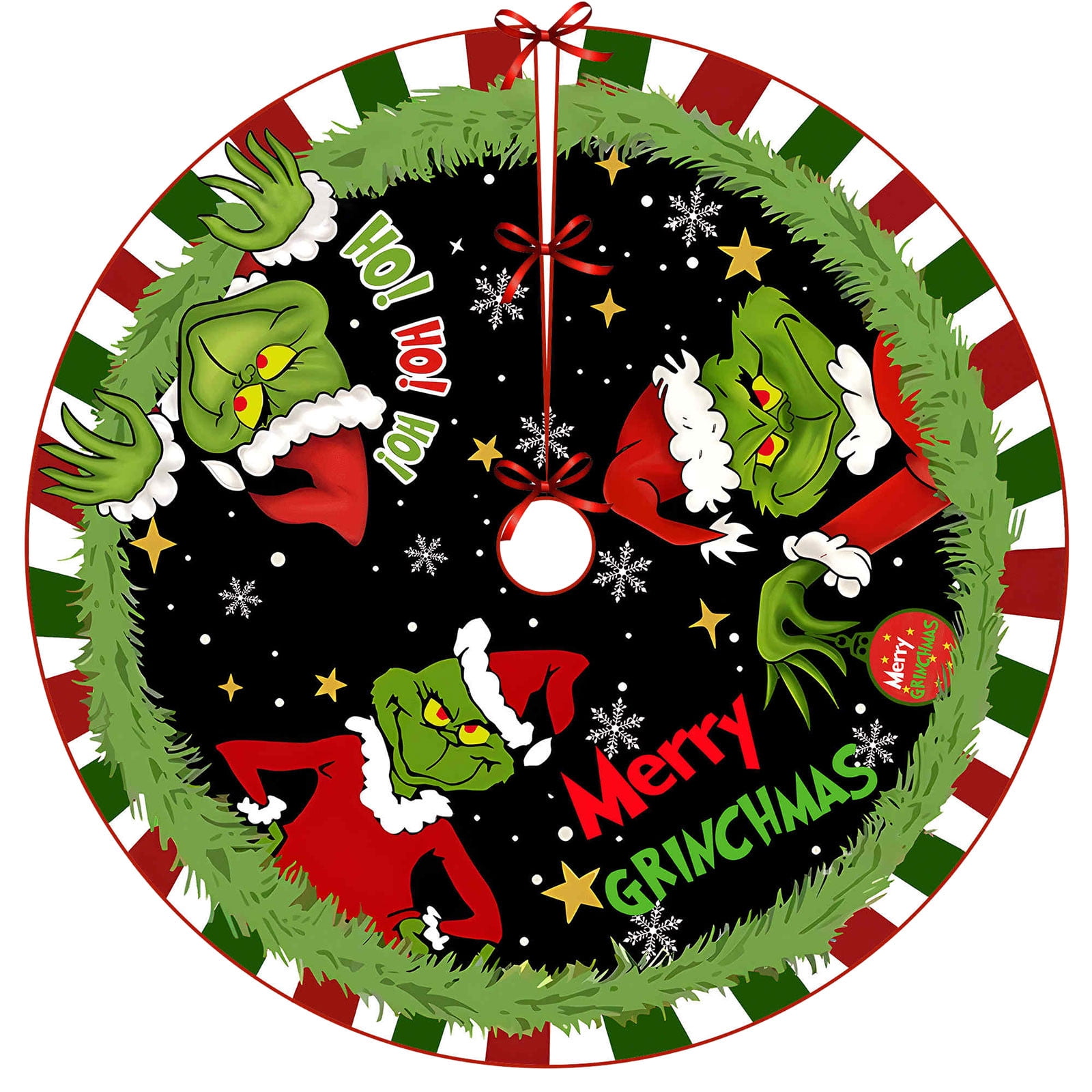 Grinch Christmas Tree Collar Grinch Christmas Tree Skirt, Grinch Merry ...