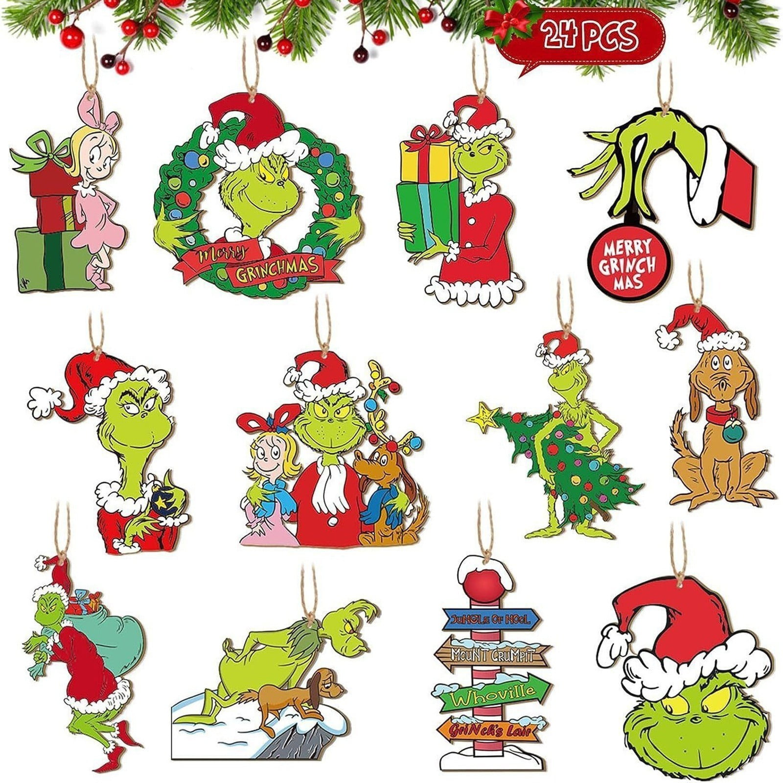 Grinch Christmas Tree Decorations Ginch Christmas Decorations Xmas Tree ...