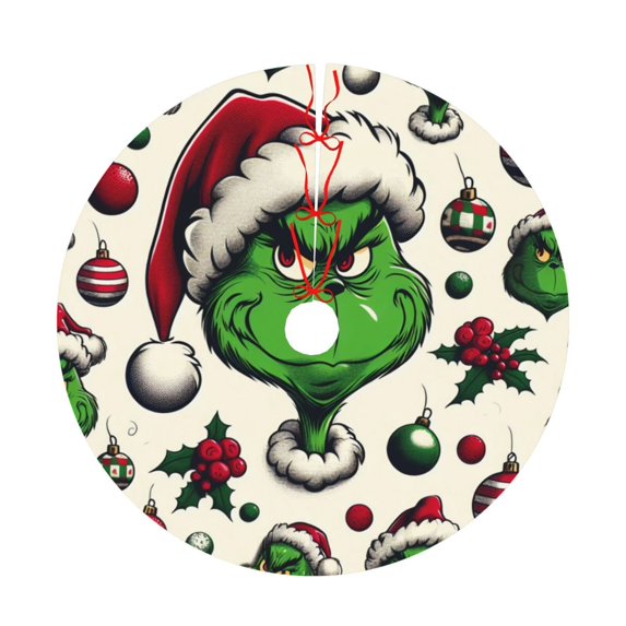 Grinch Christmas Tree Skirt 48 Inch,Grinch Tree Skirt Christian Winter ...