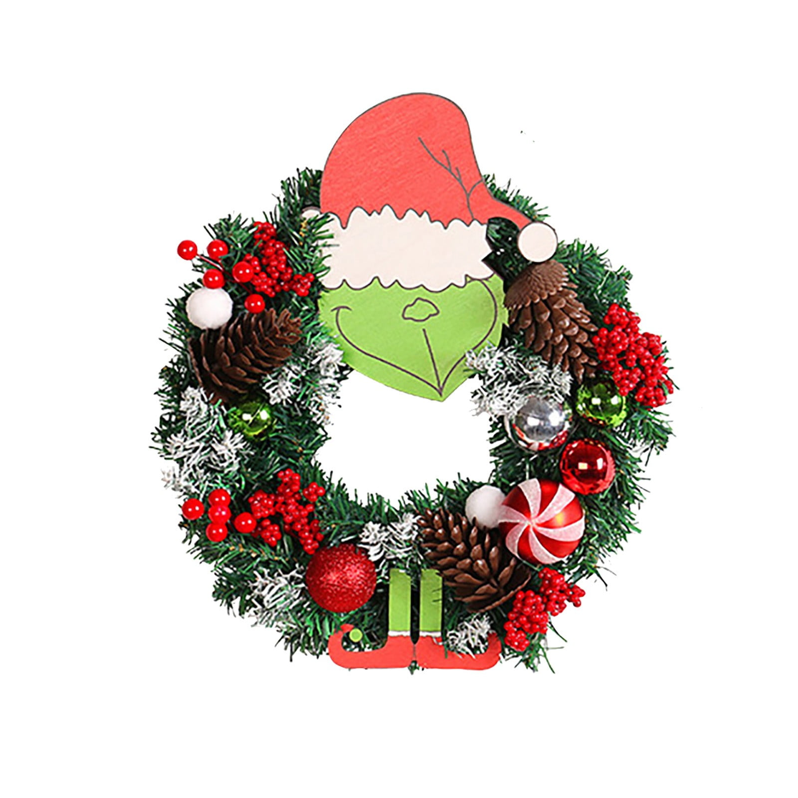 Grinch Christmas Wreath , Grinch Outdoor Winter Front Door Holiday ...
