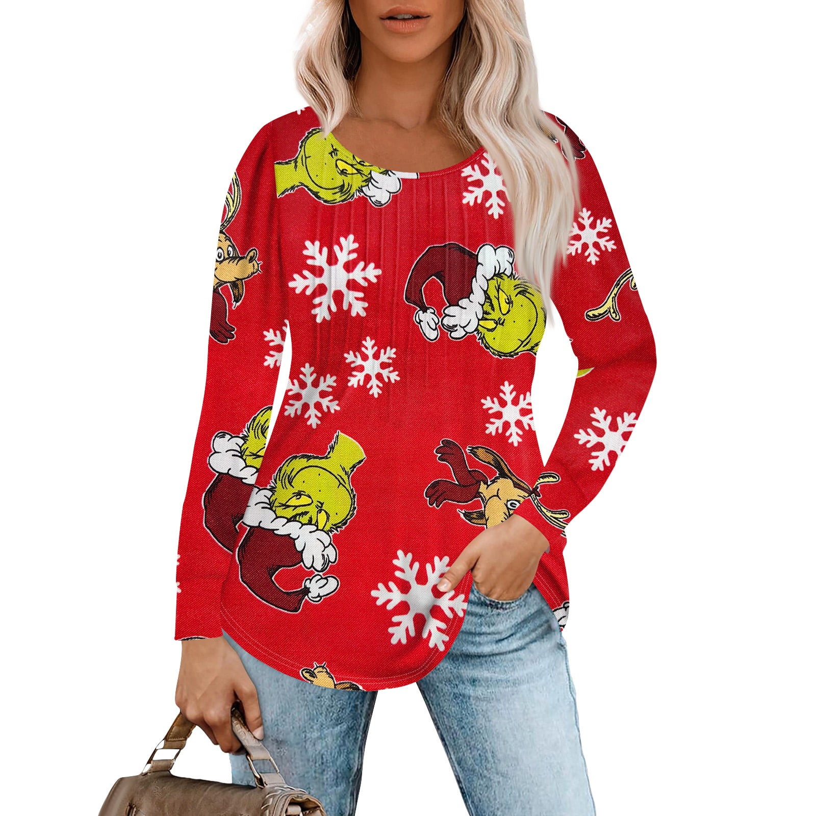 Grinch Clearance Grinch Apparel,Grinch Long Sleeve Shirt Women,Grinch ...