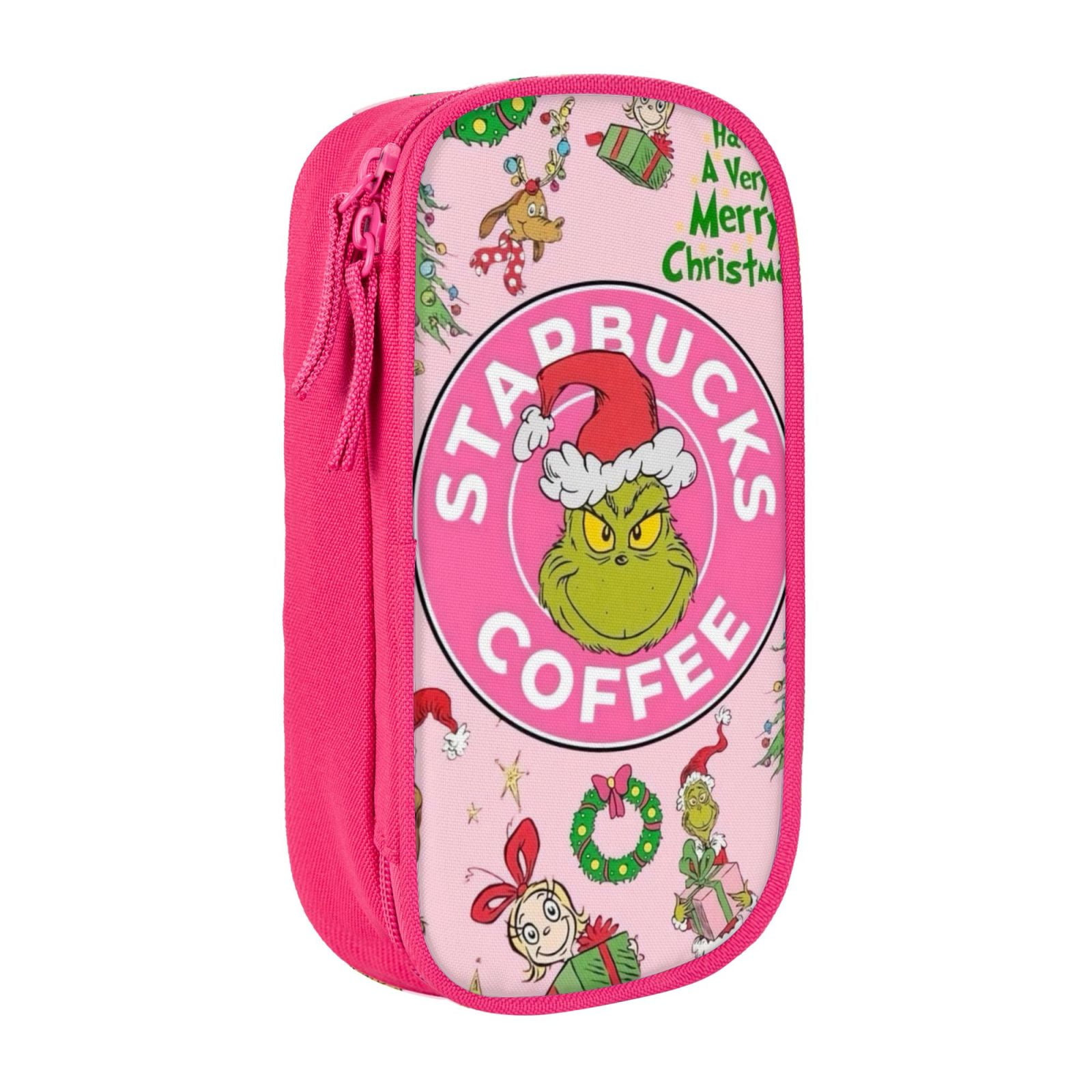 Grinch Coffe Pencil Case,Pencil Pouch,Big Pencil Bag Pouch Box ...