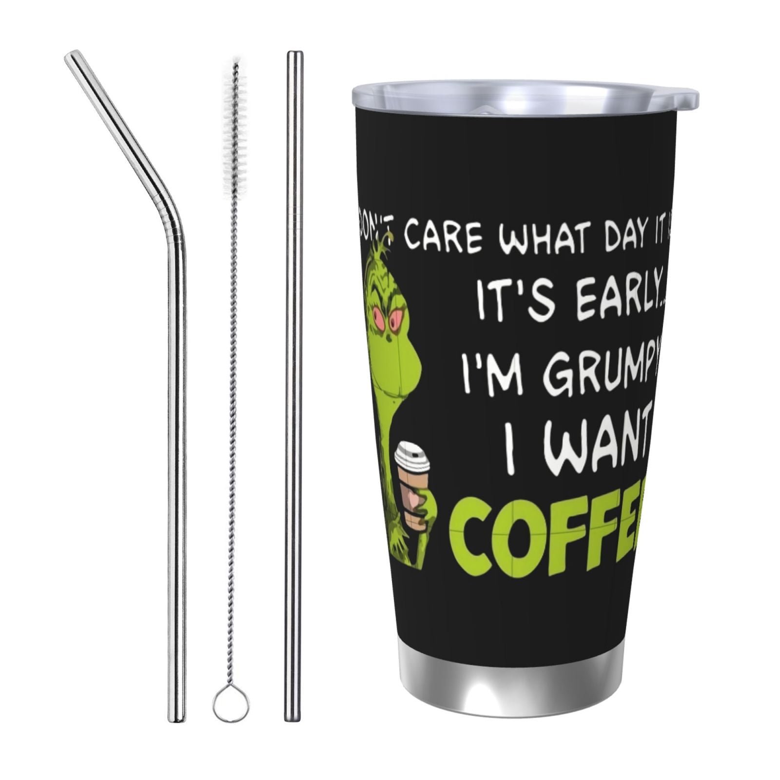 Grinch Coffee Water Bottle 20oz Stainless Steel Vacuum Insulated ...