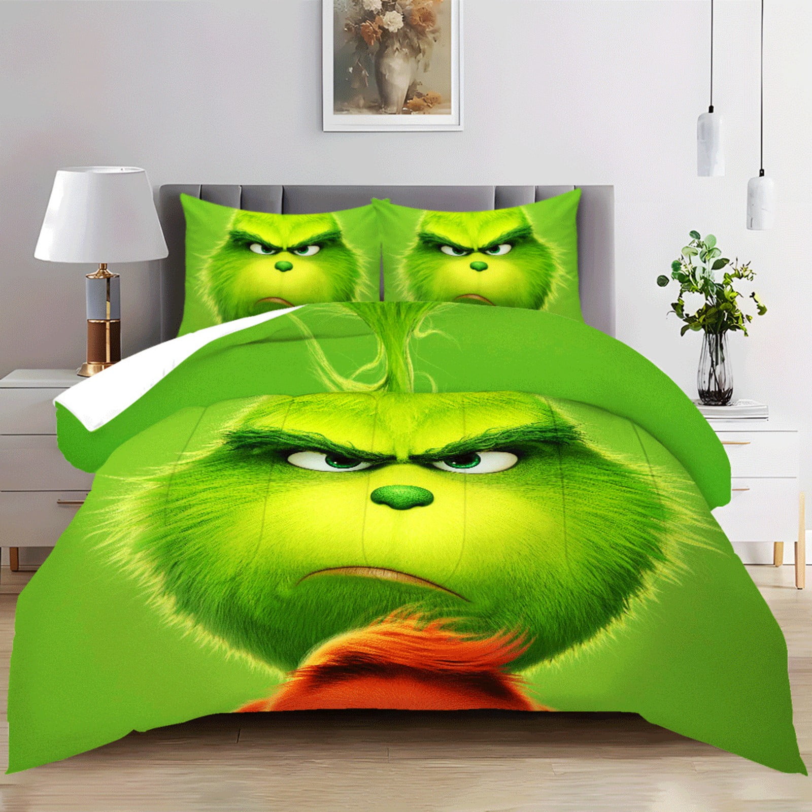 Grinch Comforter Set,Grinch Bedding King,Grinch Sheets King,Grinch ...
