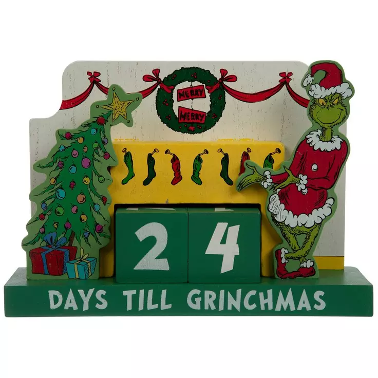 Grinch Countdown Christmas Perpetual Tabletown Calendar - Walmart.com