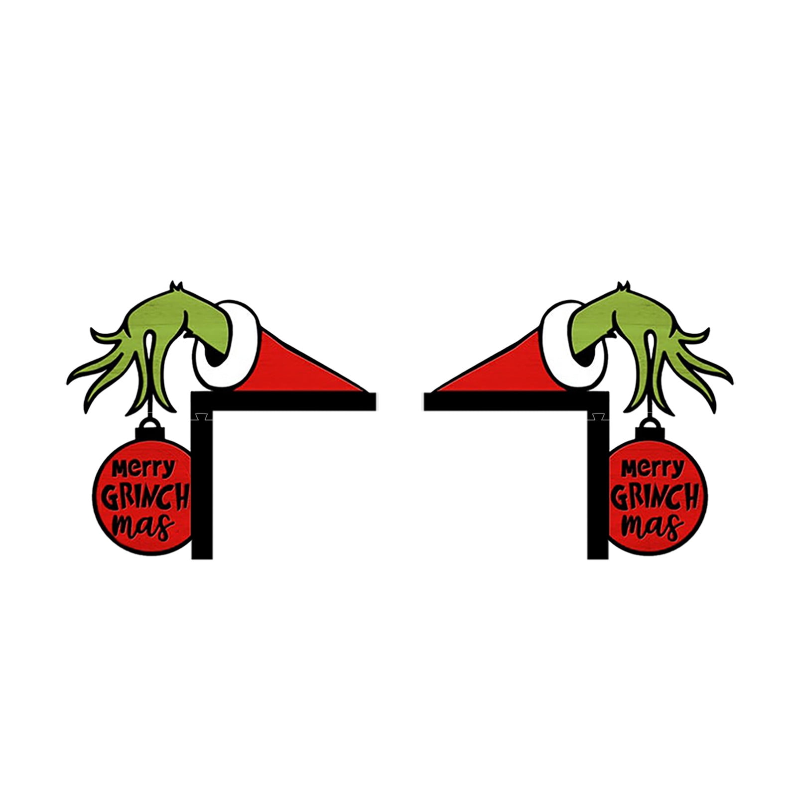 Grinch Decor Christmas Door Decorations Door Corner Decorations Xmas ...