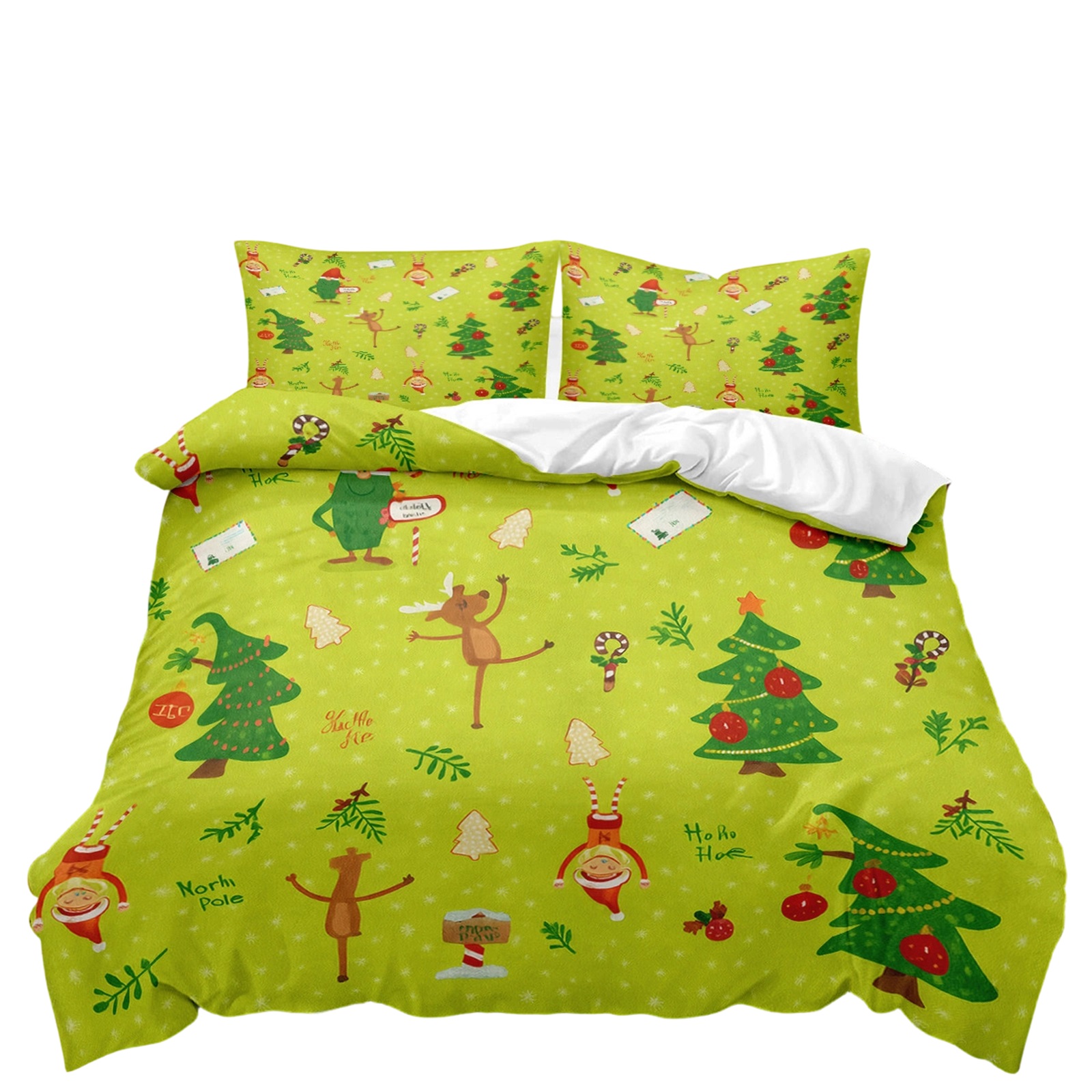 Grinch Decor, Grinch Bedding, Christmas Bedding, Three Piece Bedding ...